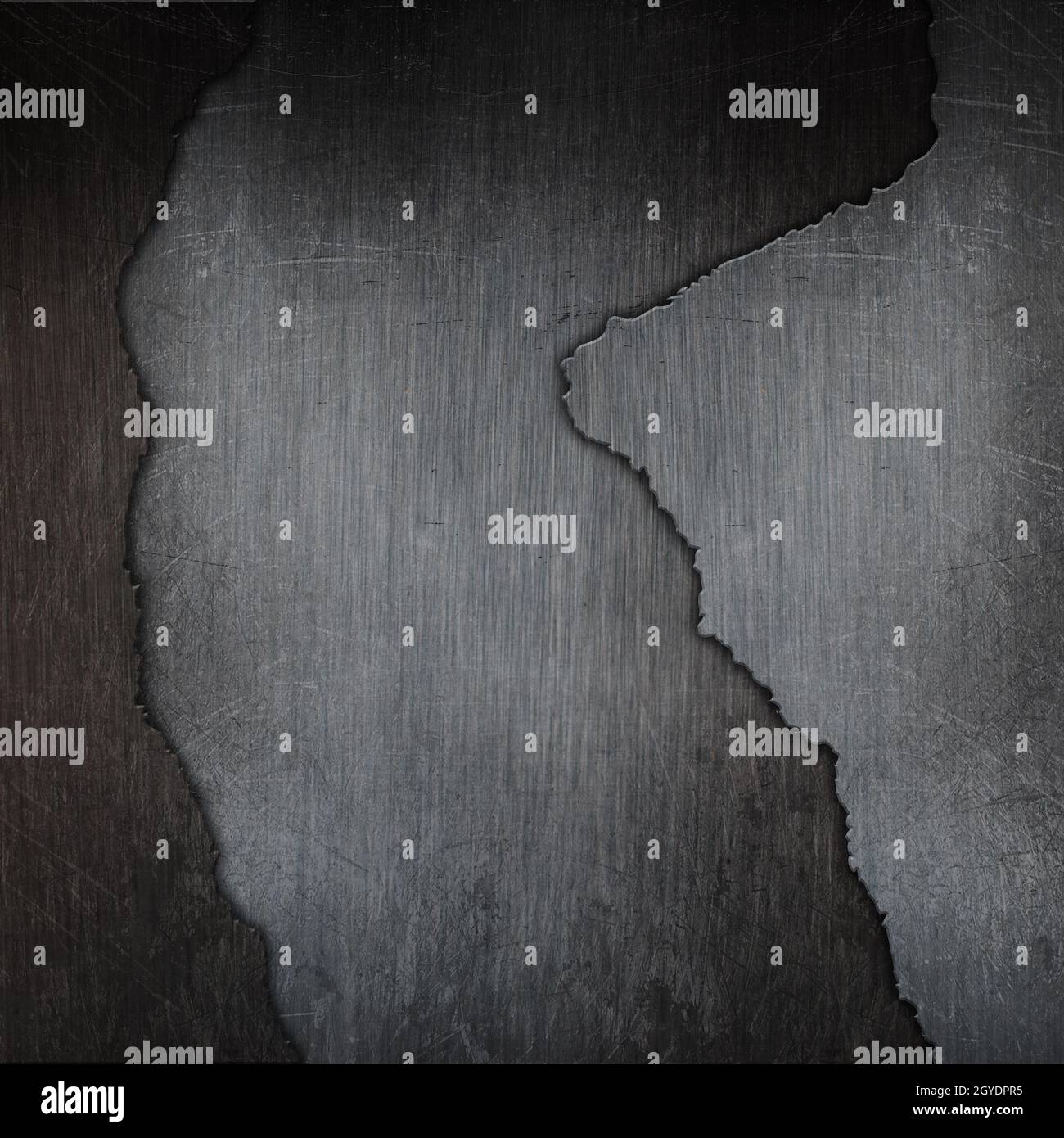 3D render of a grunge cracked metal texture background Stock Photo - Alamy