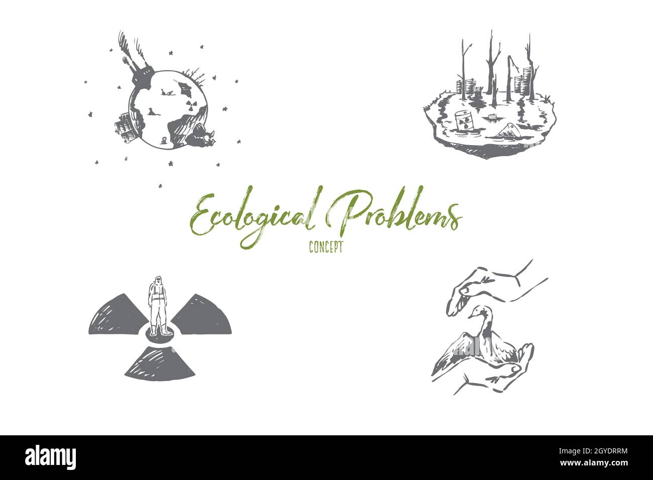 Ecological problems - saving of rare species, pollution, global wrming ...