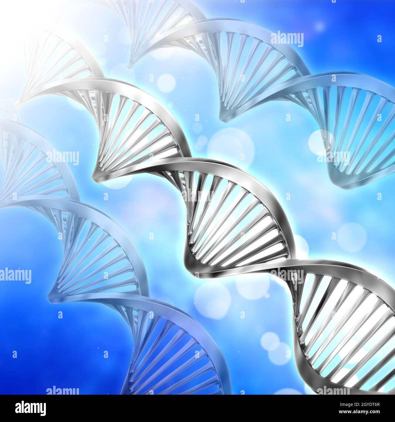 3D render of a medical background with DNA strands Stock Photo - Alamy