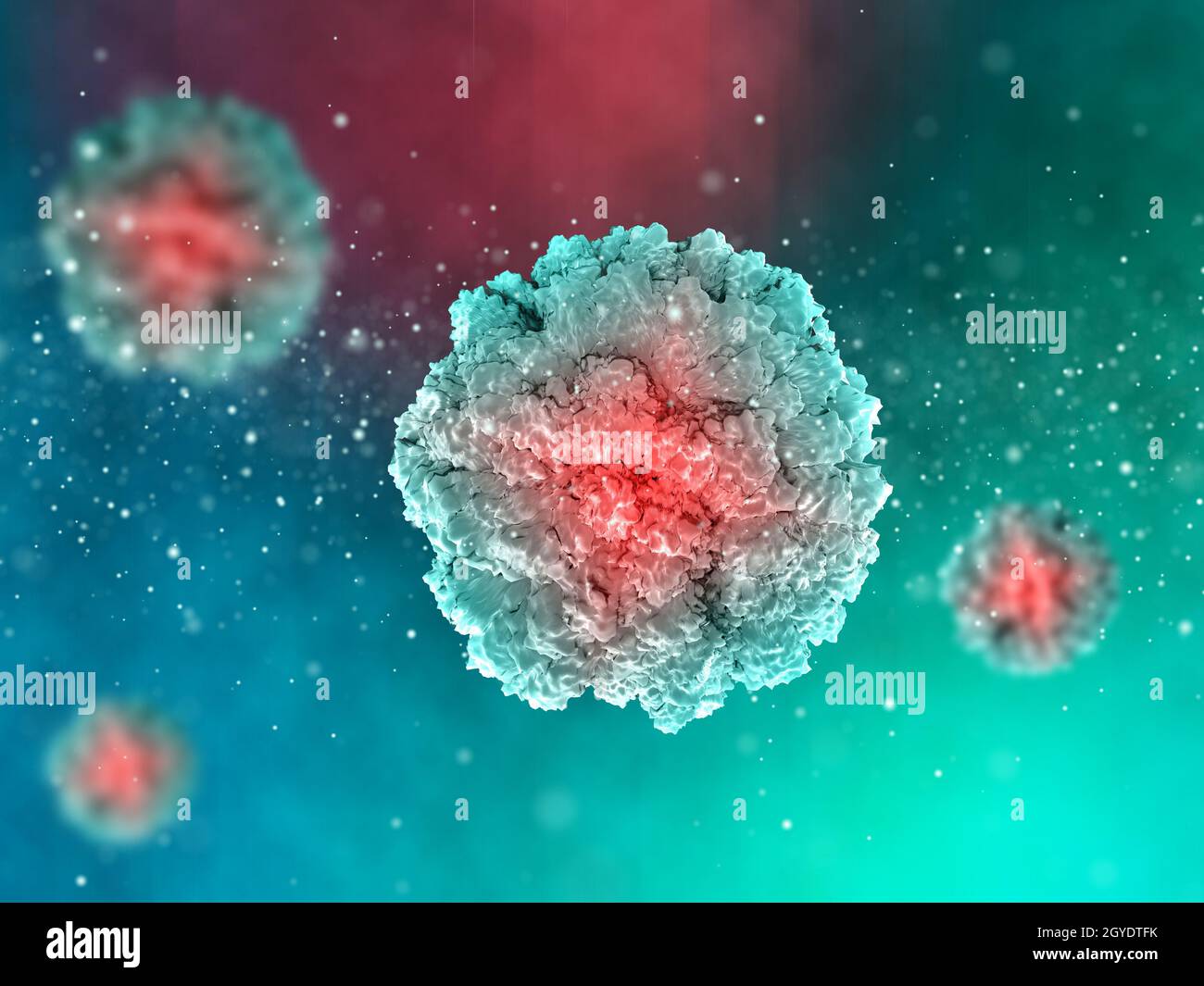 3D render of a medical background with abstract virus cells Stock Photo ...
