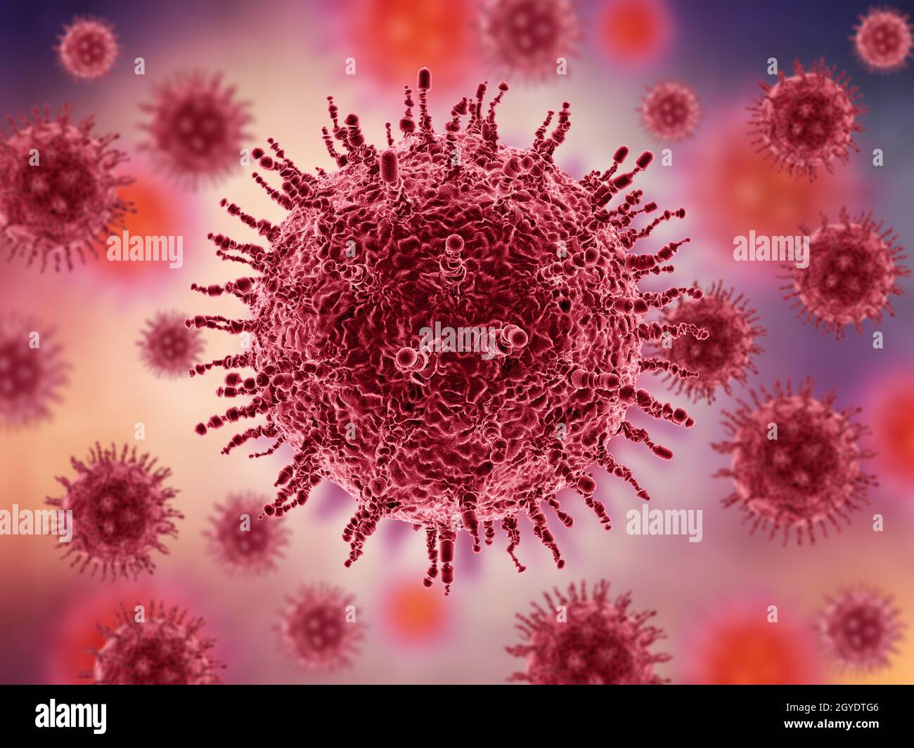 3D render of a medical background with abstract virus cells Stock Photo ...