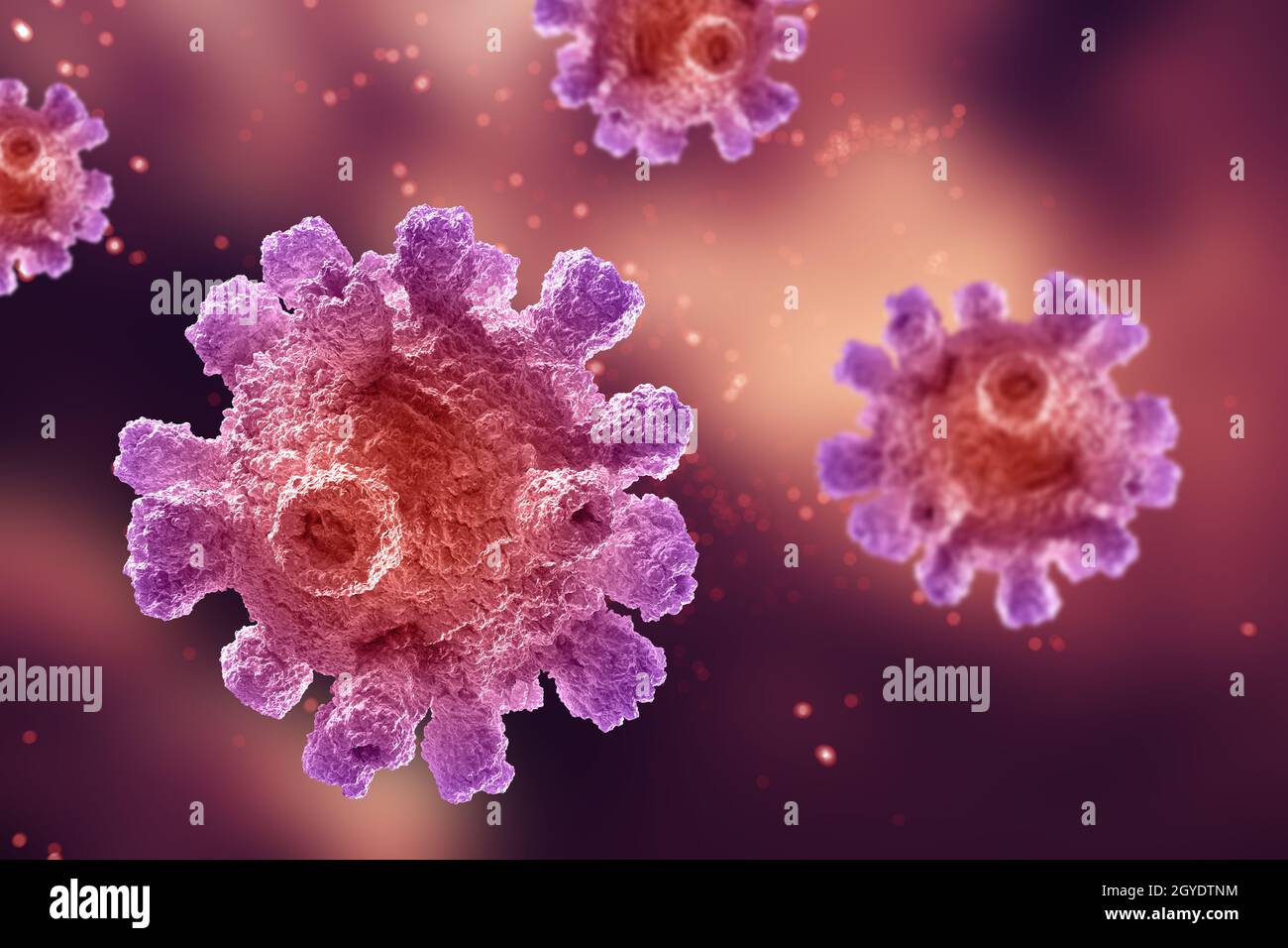 3D render of a medical background with abstract virus cells Stock Photo ...