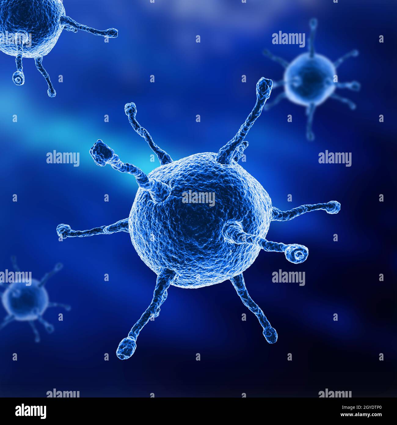 3D render of a medical background with abstract virus cells Stock Photo ...