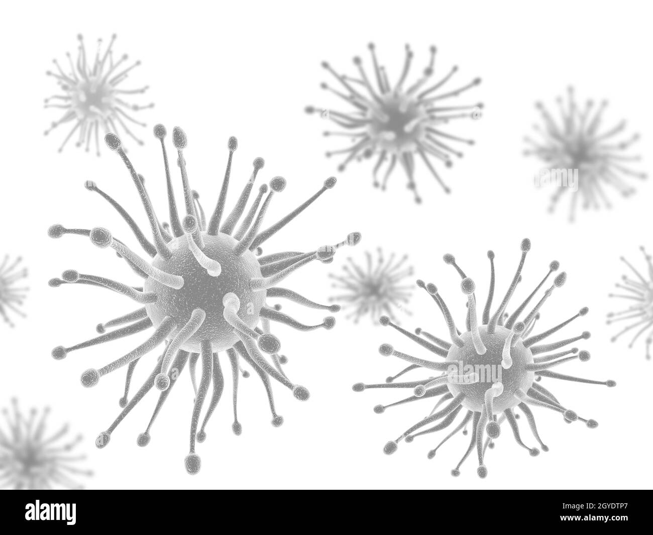3D render of a medical background with abstract virus cells Stock Photo ...