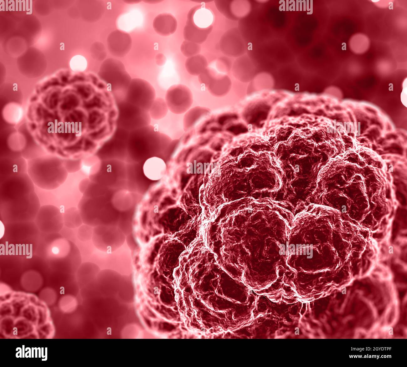 3D render of a medical background with abstract virus cells Stock Photo ...