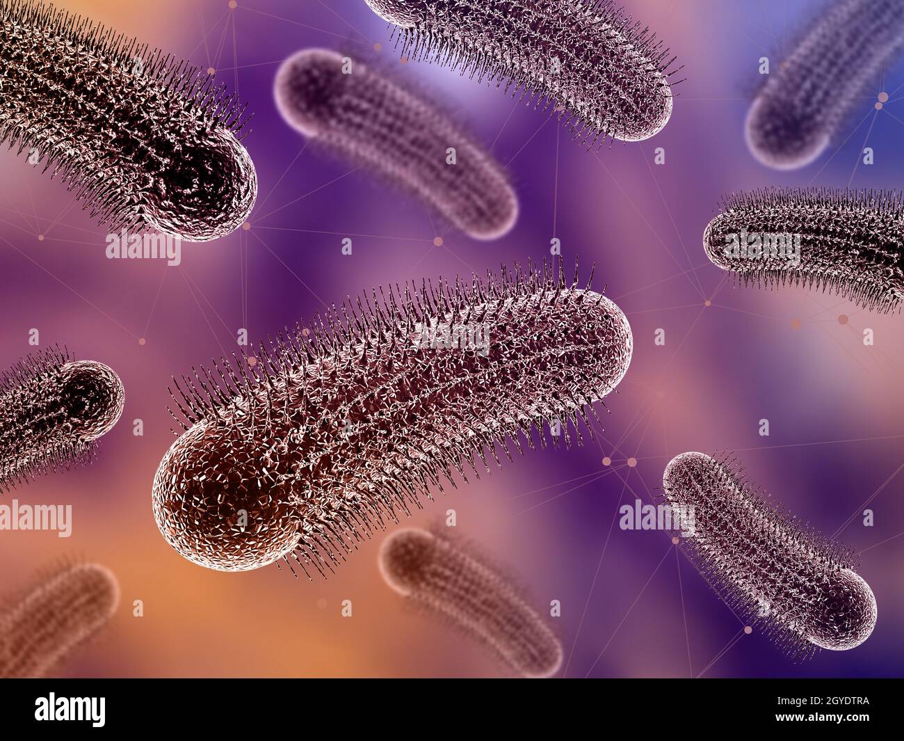 3D render of a medical background with abstract virus cells Stock Photo ...