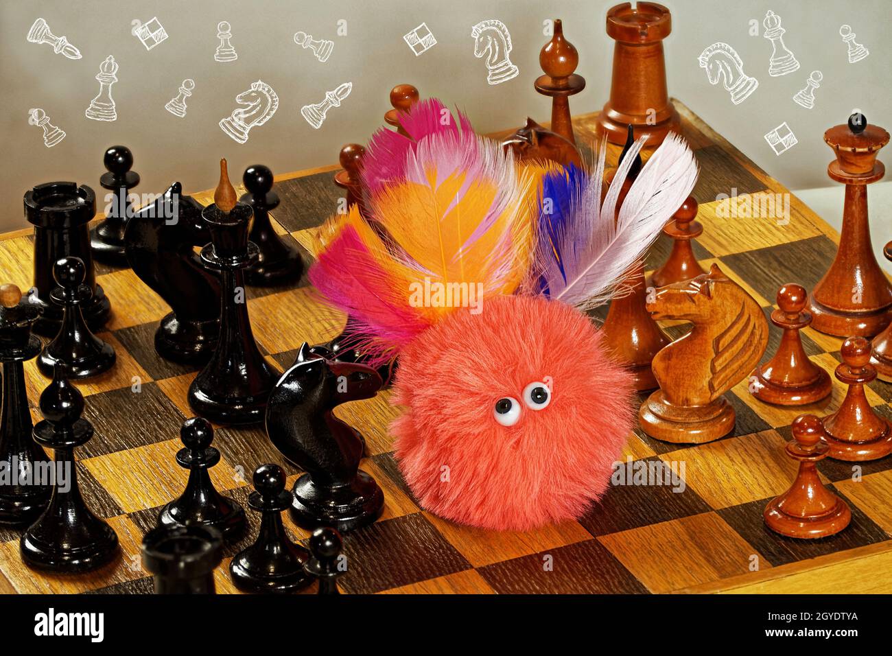 Funny chess pieces hi-res stock photography and images - Alamy