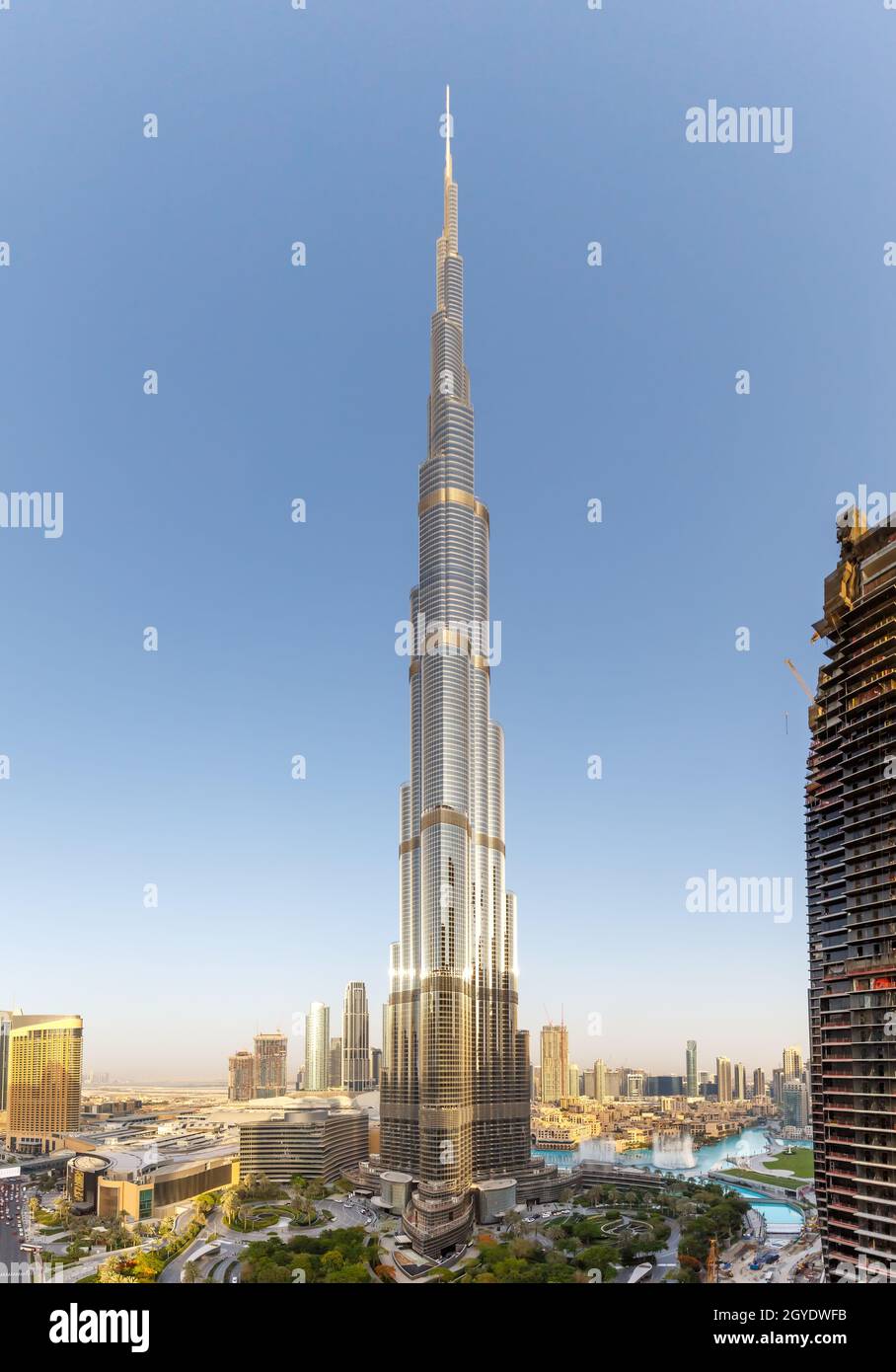 Dubai Burj Khalifa Kalifa skyscraper building skyline architecture in ...