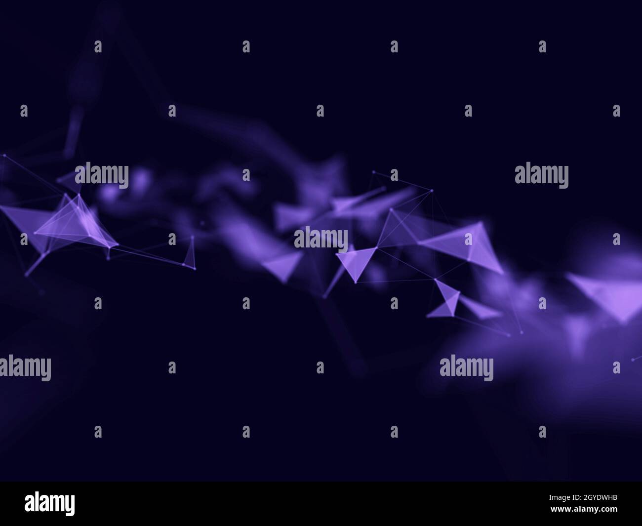 3D render of a modern low poly plexus design Stock Photo - Alamy