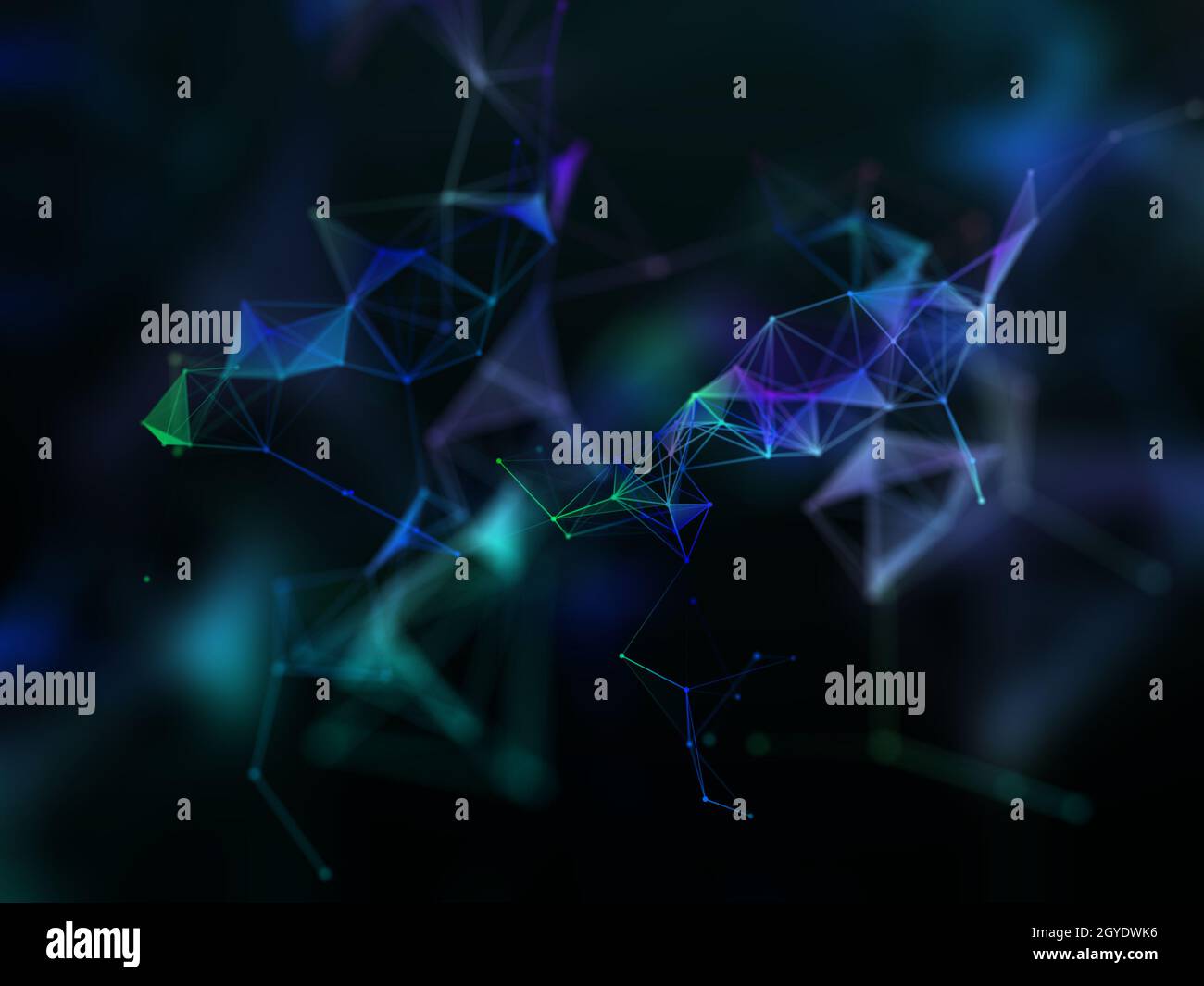 3D render of a modern network communications background design Stock ...