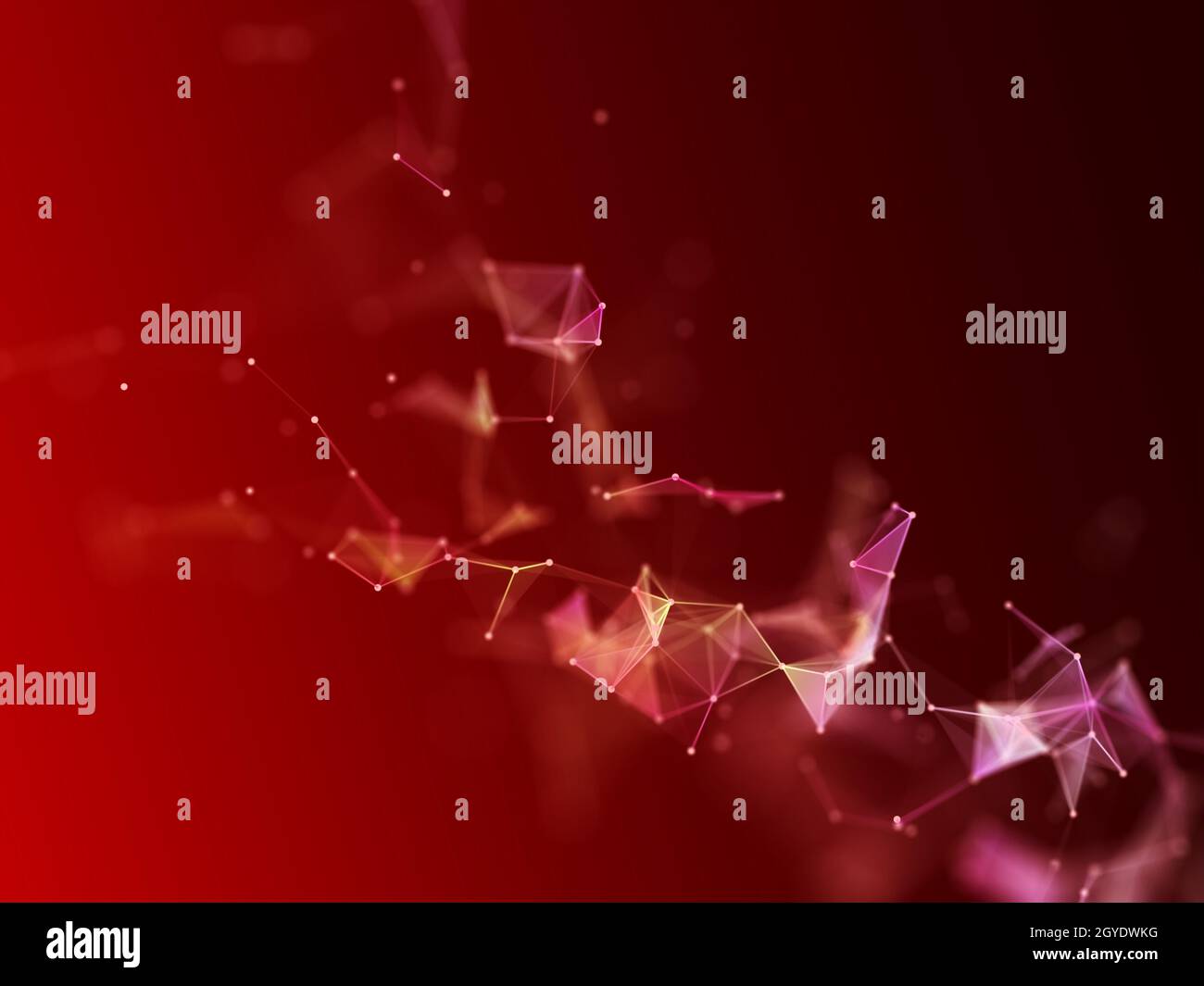 3D render of a modern technology background with low poly plexus design Stock Photo - Alamy