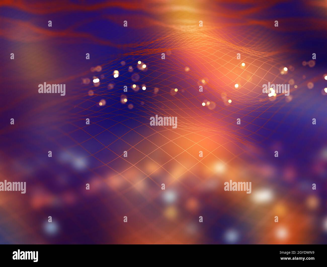 3D render of a modern technology background with flowing connecting ...