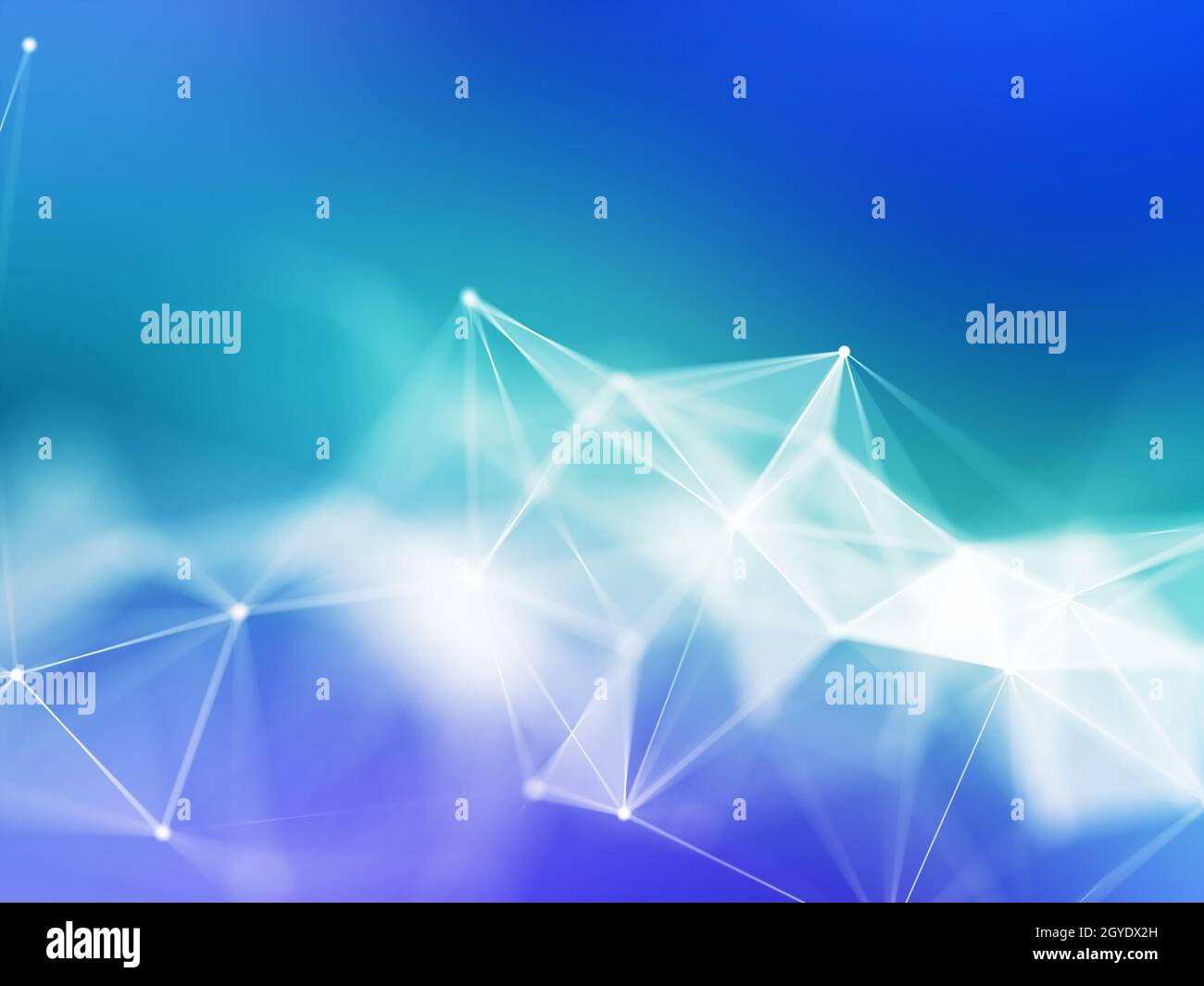 3D render of a network plexus science background Stock Photo - Alamy