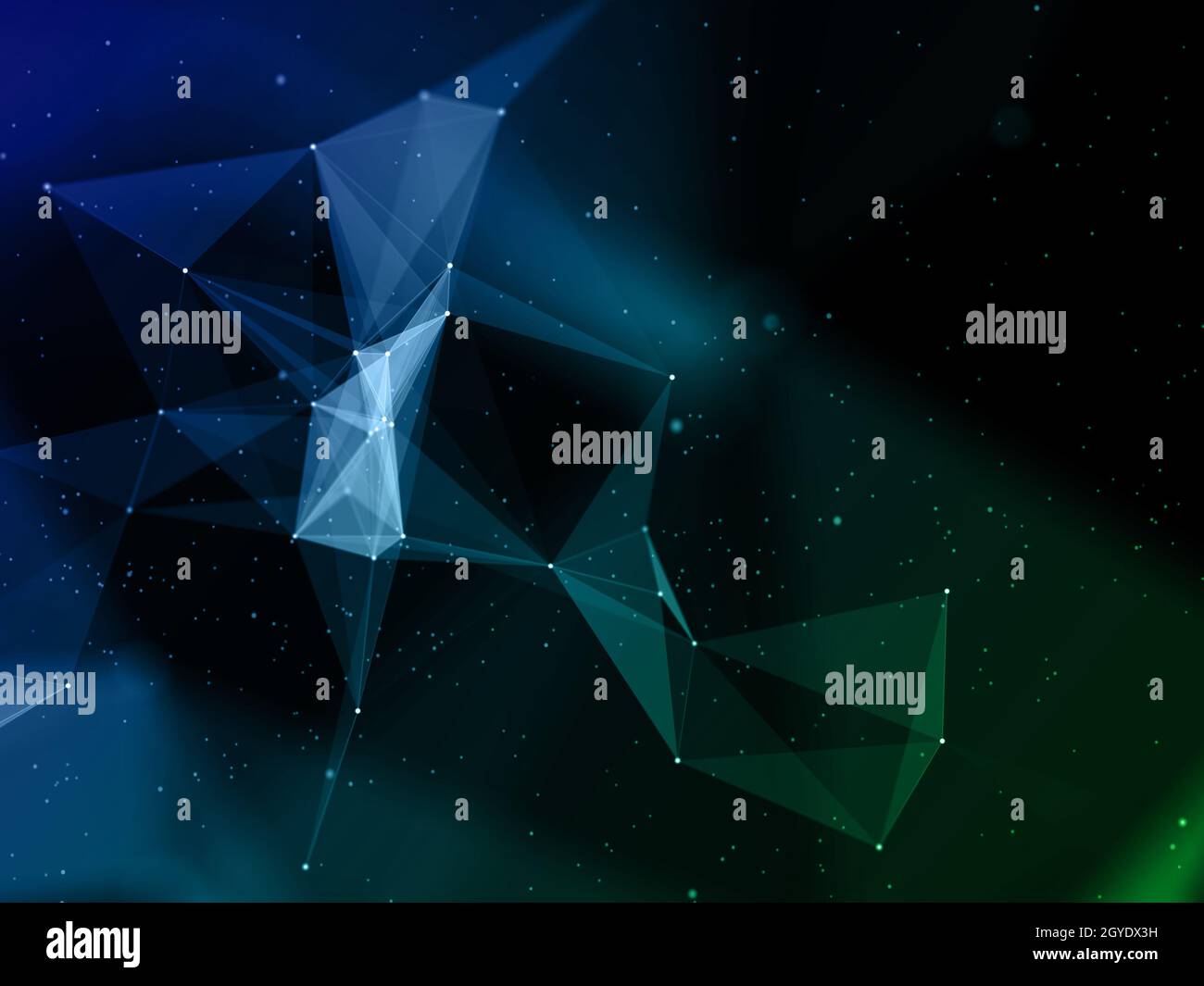 3D render of a plexus modern background with abstract low poly design ...