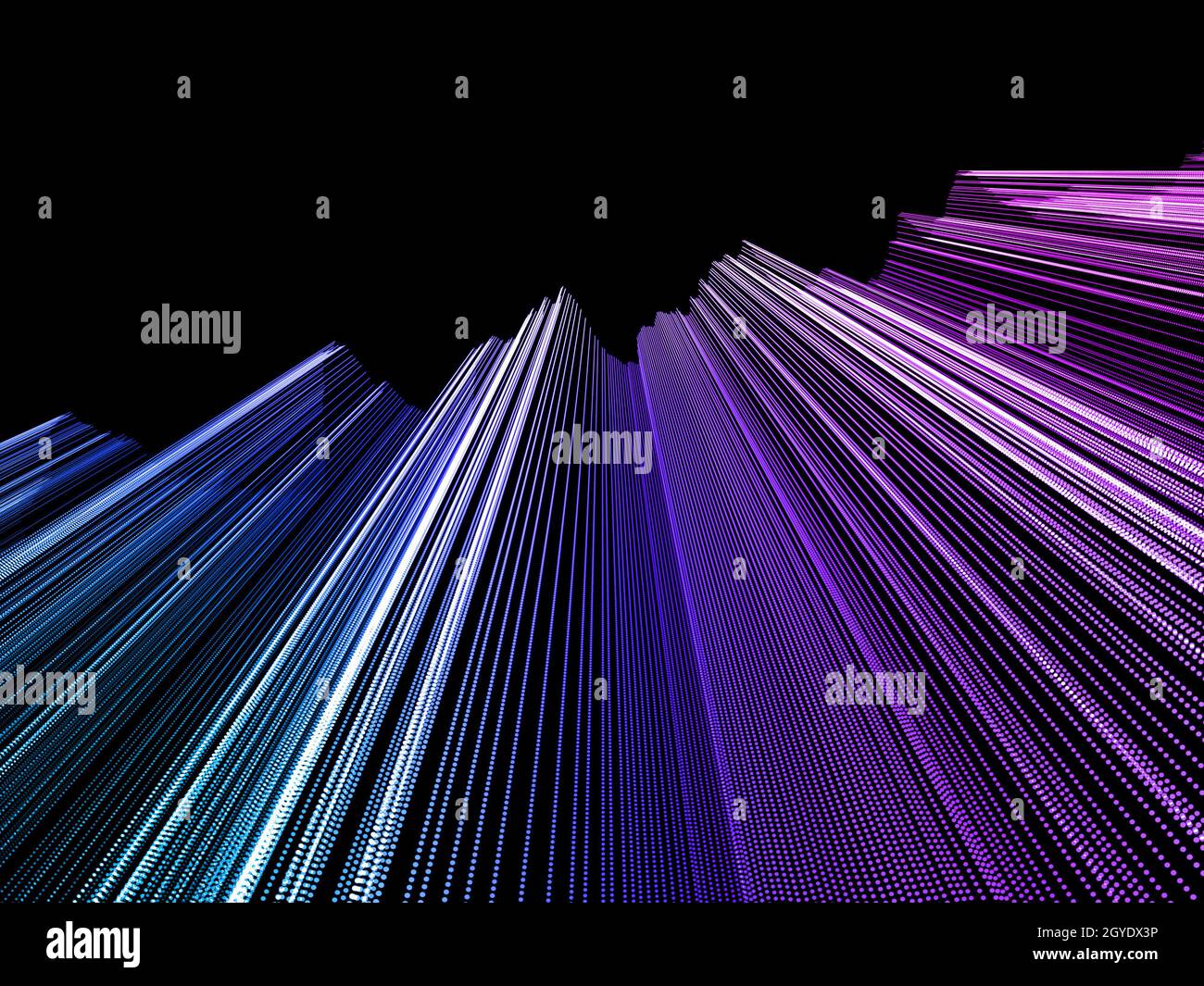 3D render of a rainbow lines abstract design Stock Photo - Alamy