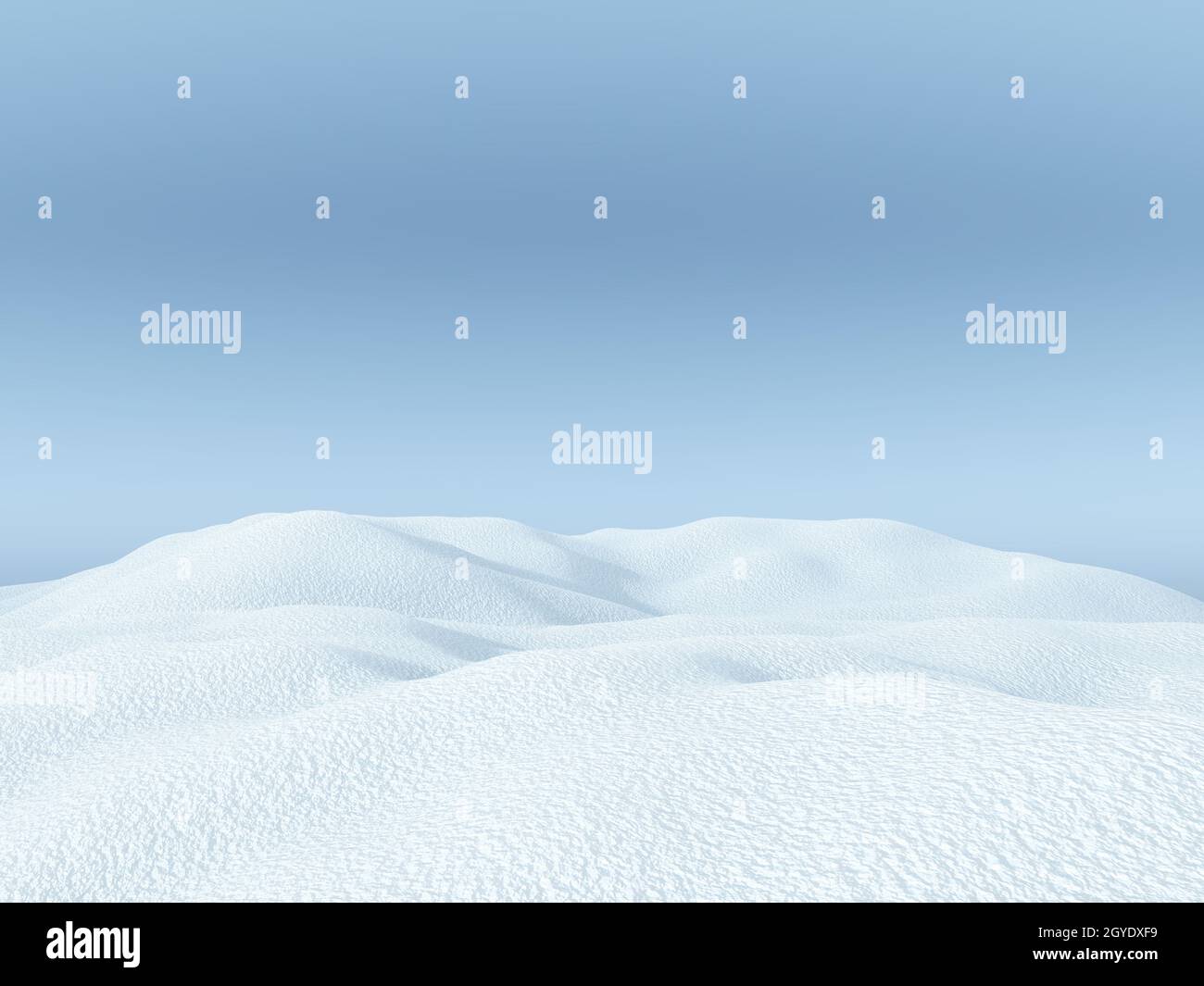 3D render of a snowy landscape Stock Photo - Alamy
