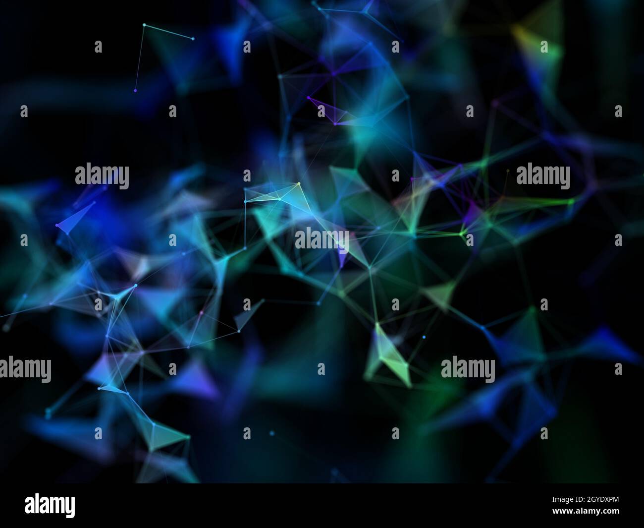 3D render of a techno background with modern plexus design Stock Photo - Alamy