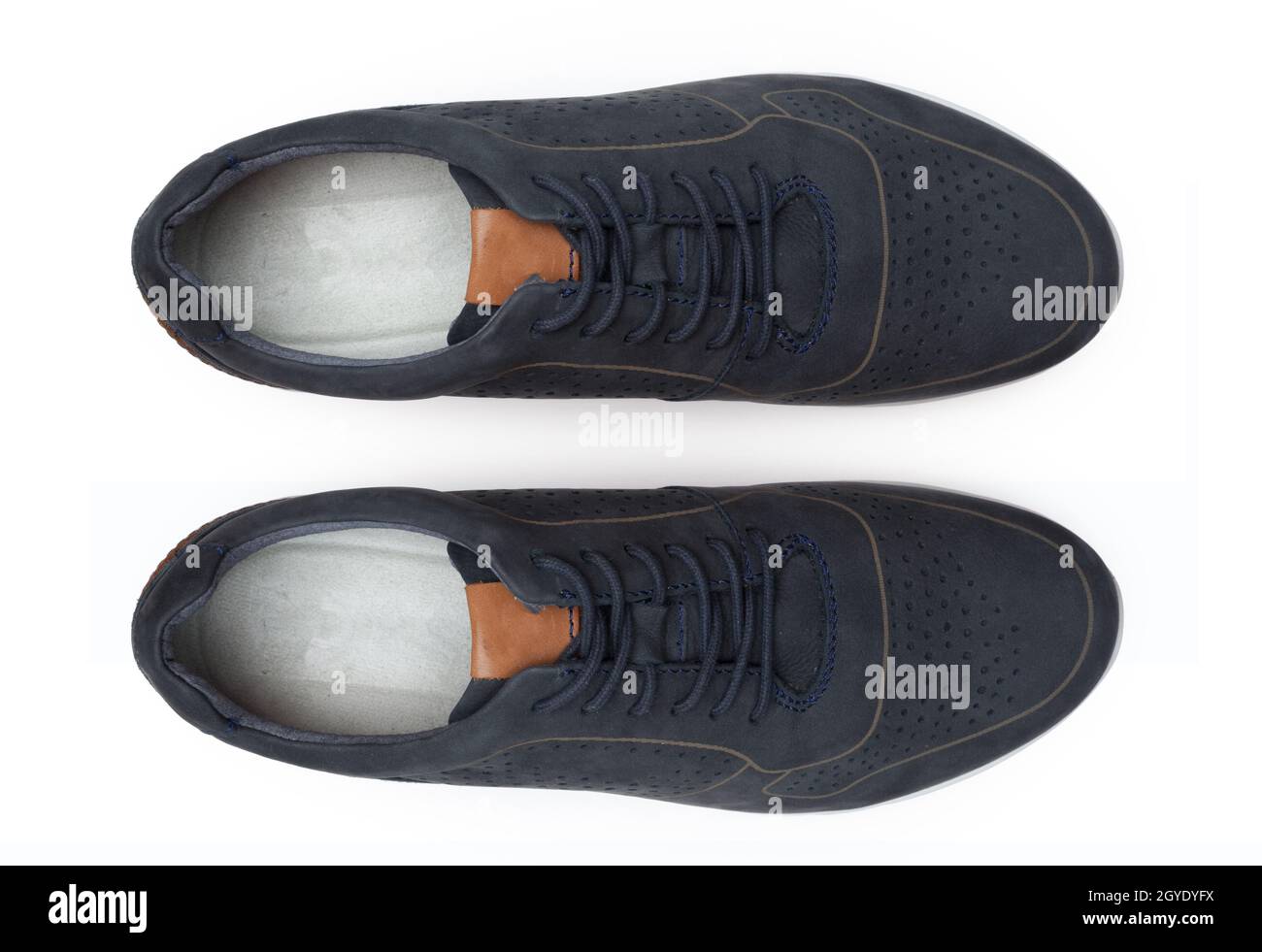 shoes isolated on white background. top view Stock Photo - Alamy
