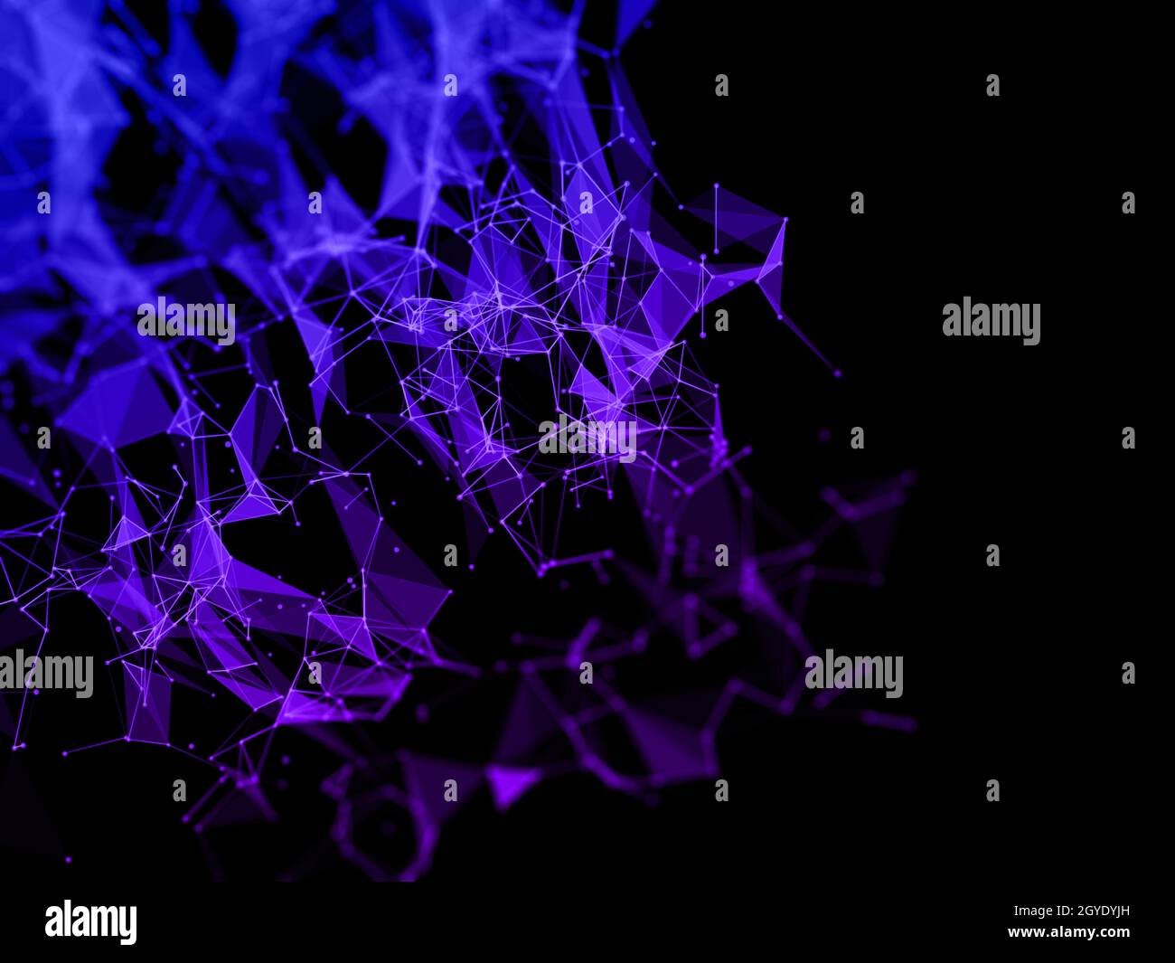 3D render of an abstract background with detailed low poly design Stock ...