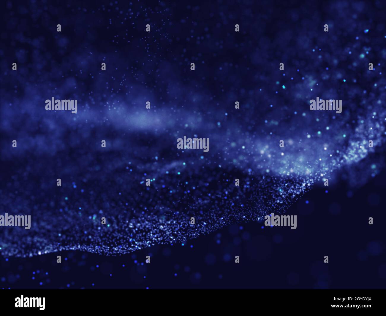 3D render of an abstract background with cyber particles design Stock ...