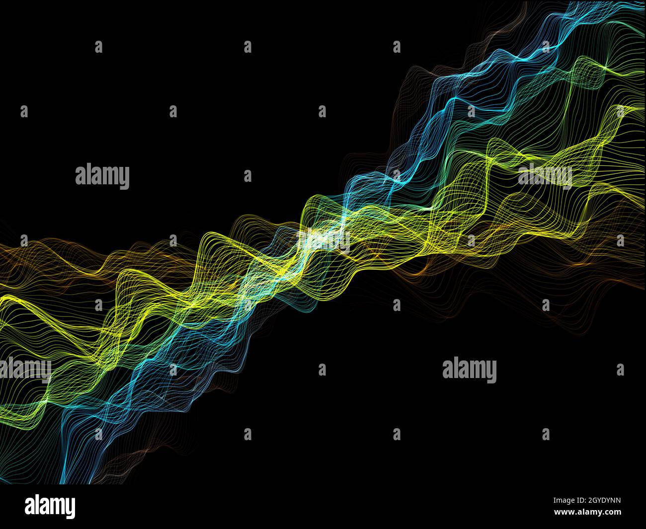 3D render of an abstract background with motion sound wave design Stock ...