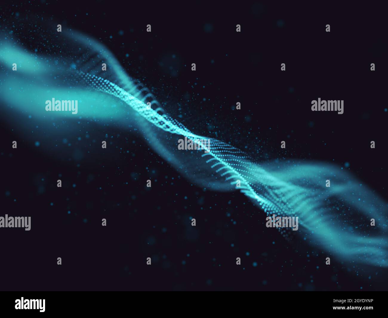 3D render of an abstract background with modern cyber dots design Stock ...