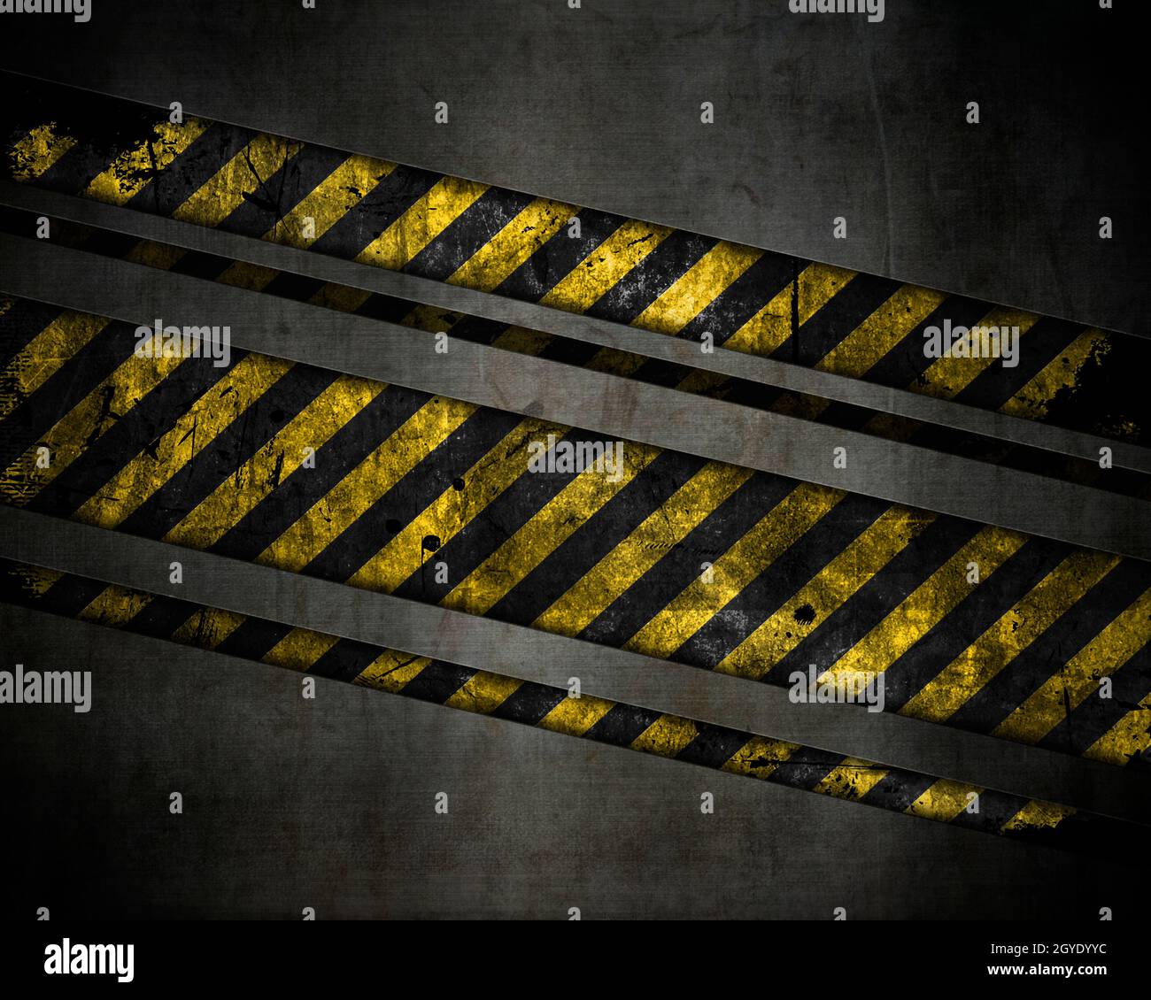 3D render of an abstract metallic texture background with yellow and ...