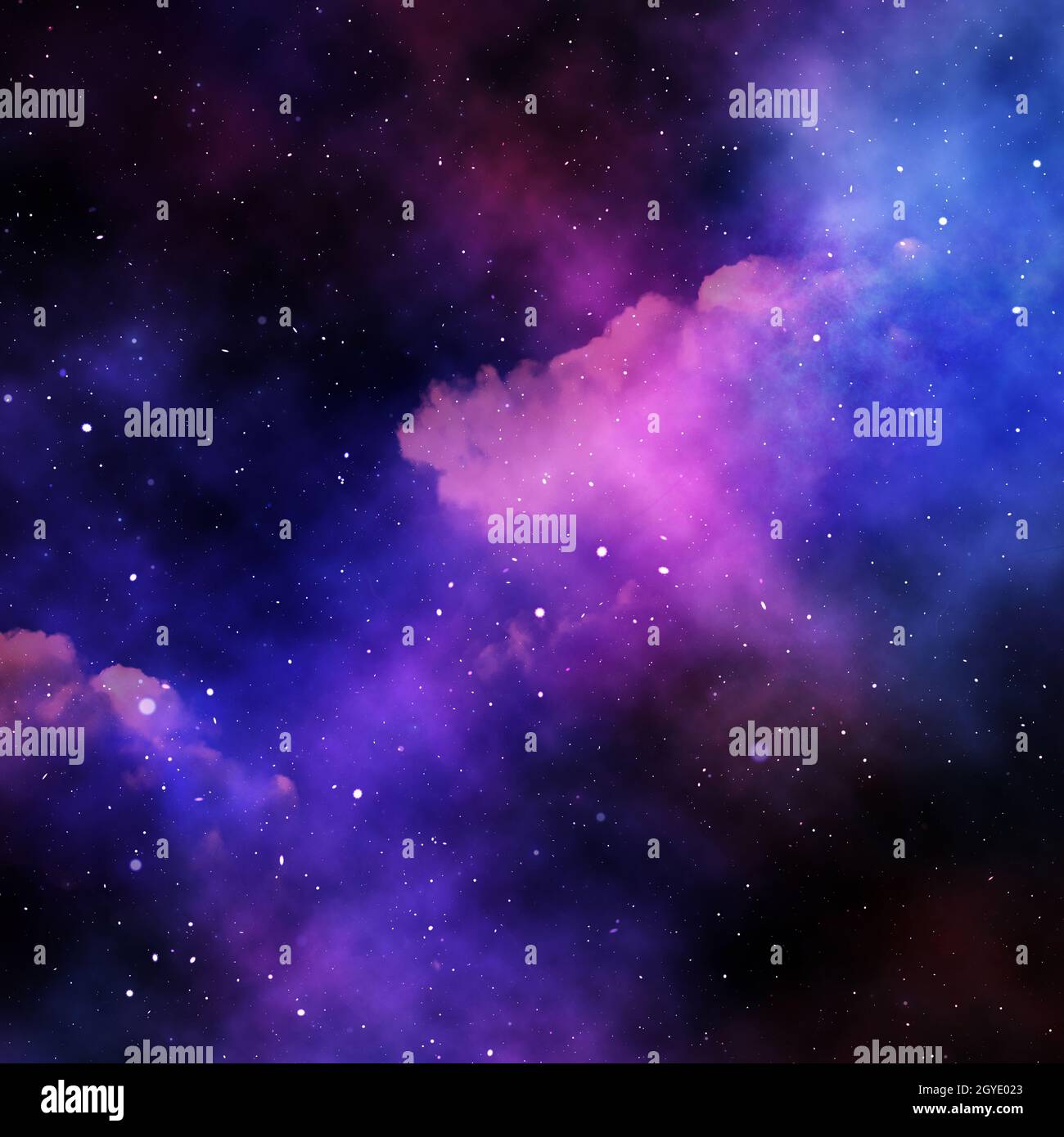 3D render of an abstract space sky with stars and nebula Stock Photo ...