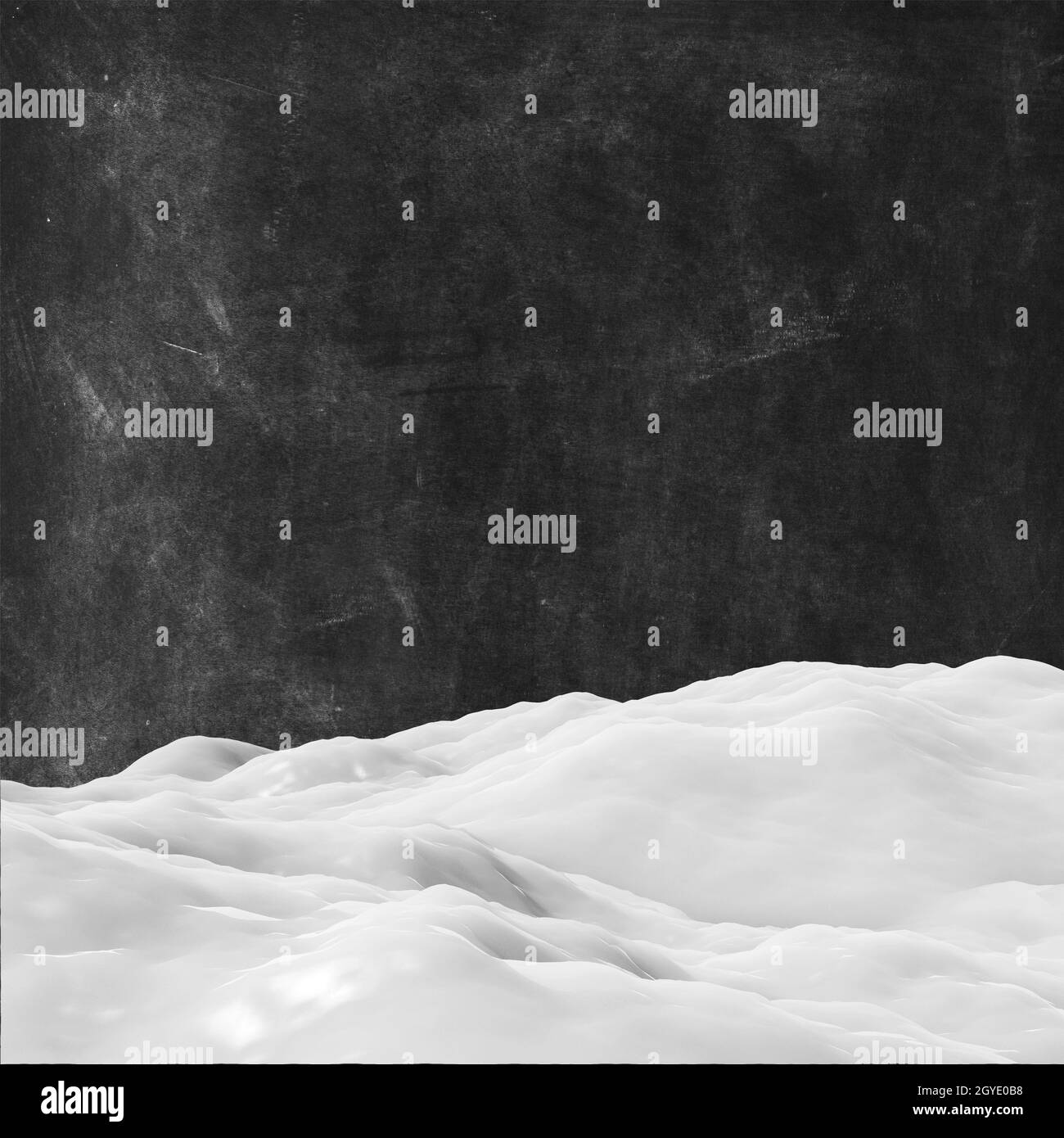 3D render of snow on a grunge texture background Stock Photo - Alamy