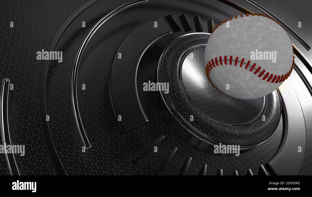 3D Render of a Baseball sports background Stock Photo - Alamy