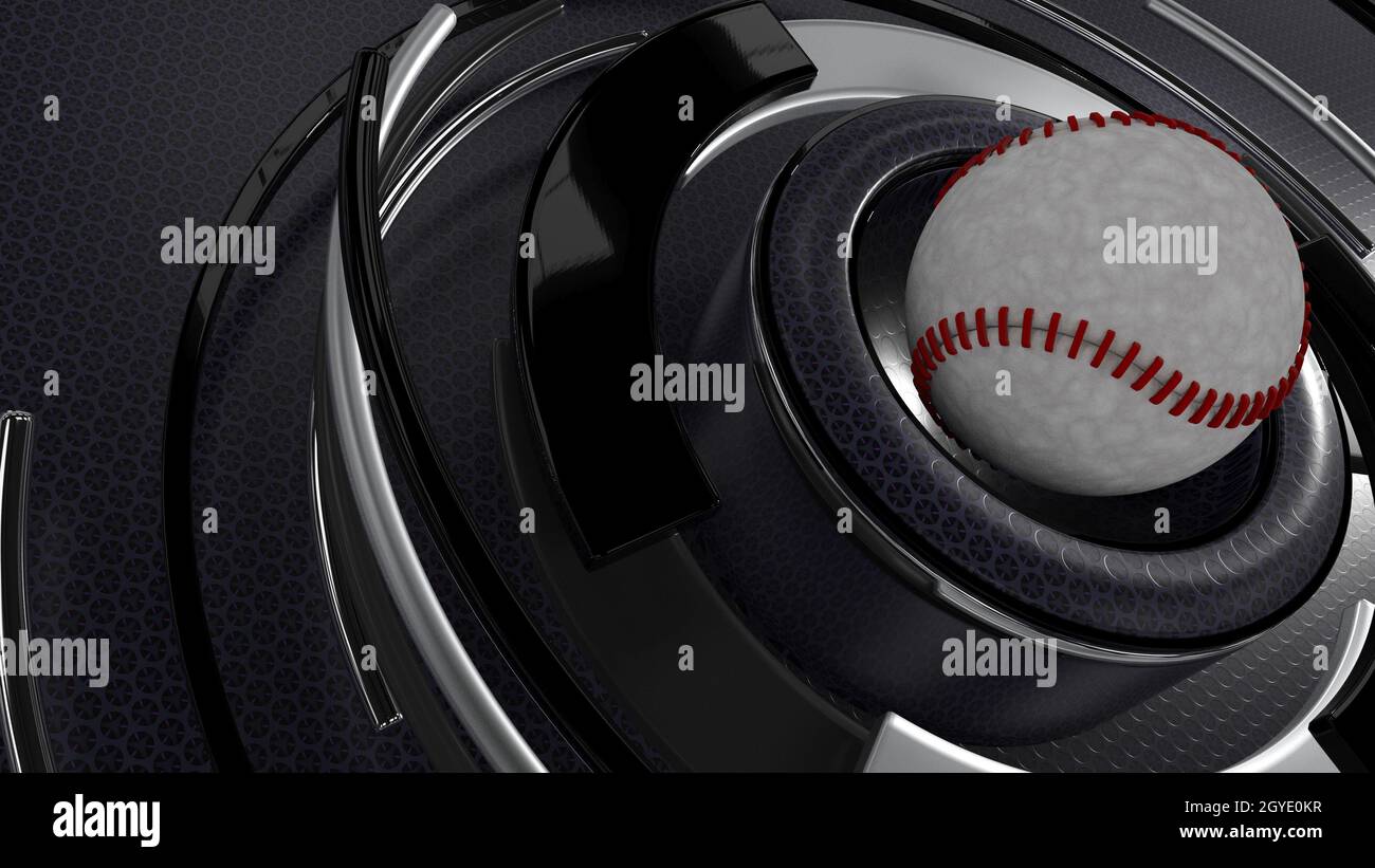 3D Render of a Baseball sports background Stock Photo - Alamy