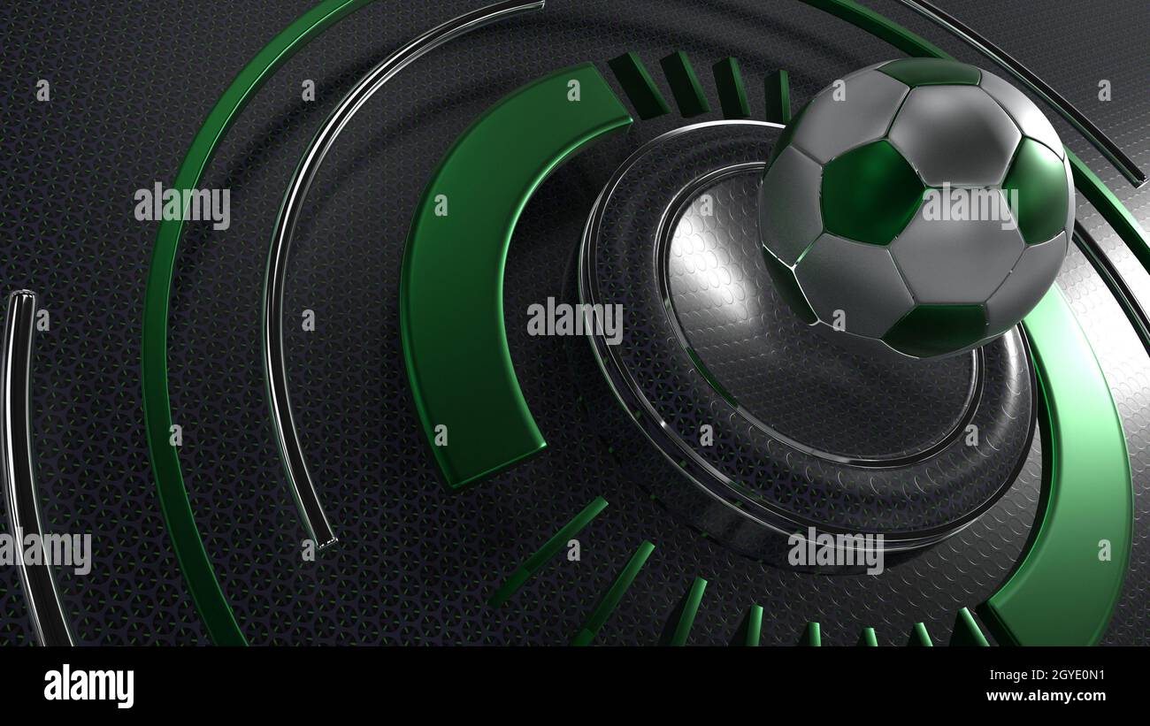 3D Render of a sports soccer background Stock Photo - Alamy