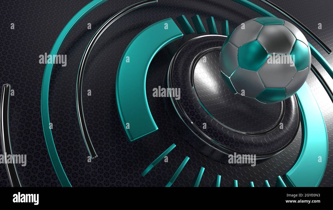 3D Render of a sports soccer background Stock Photo - Alamy