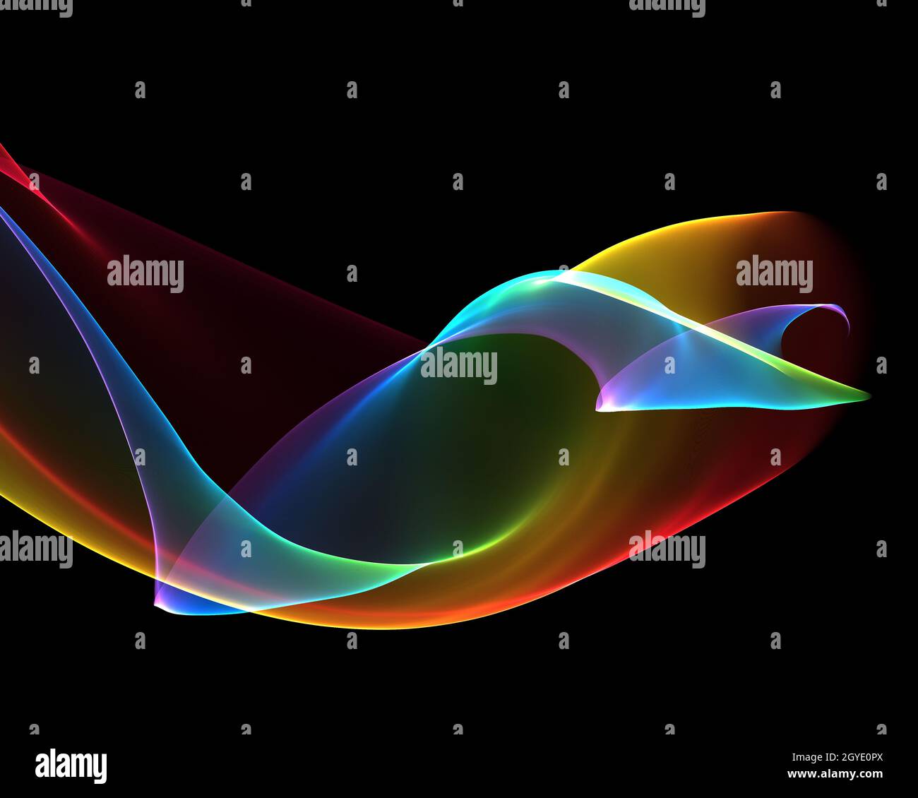 Abstract background of rainbow coloured waves Stock Photo - Alamy