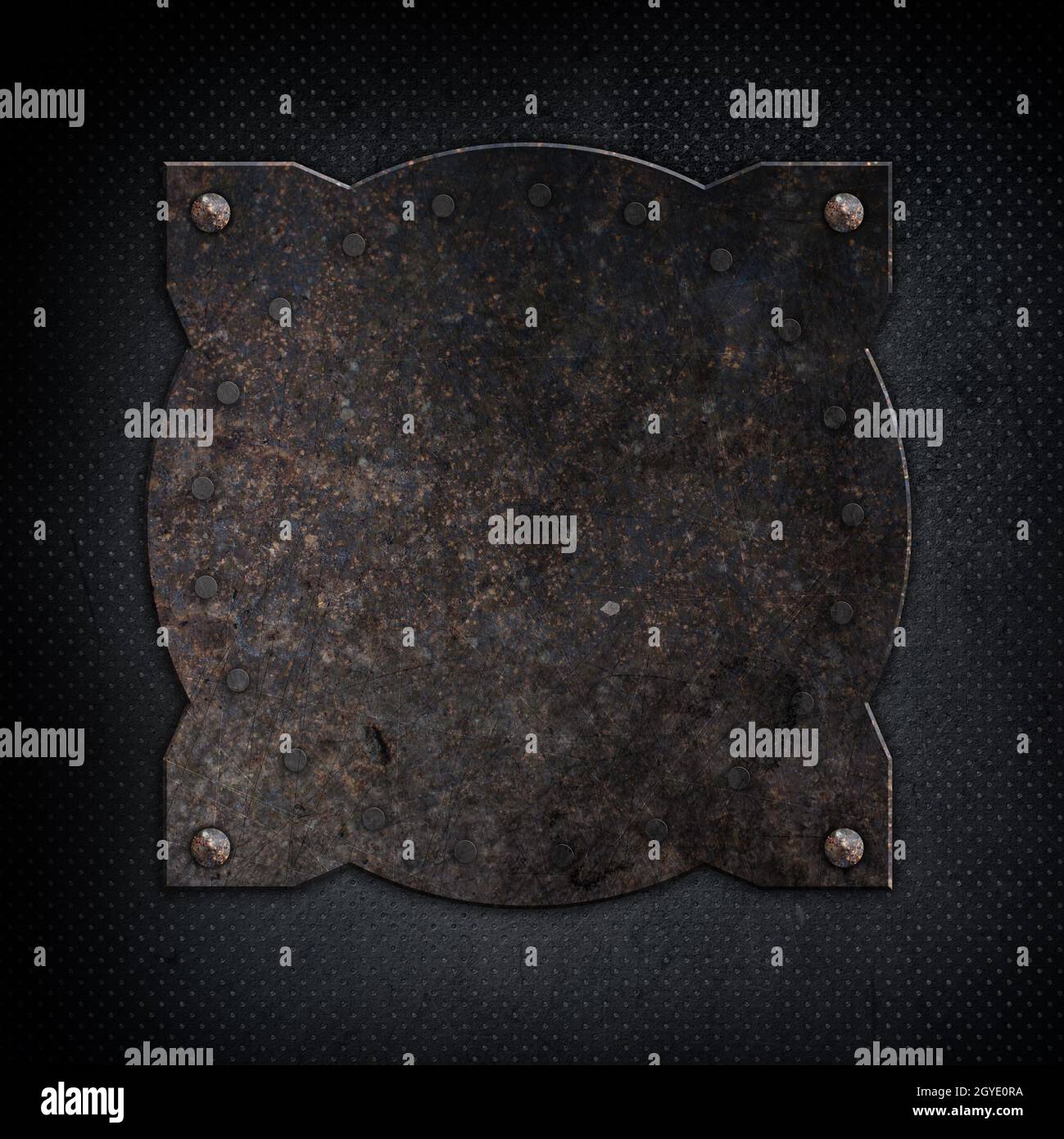 Abstract background with a grunge style metal plate effect Stock Photo ...