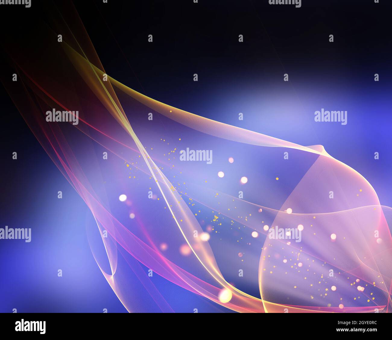 Abstract background of lights and flowing lines Stock Photo - Alamy