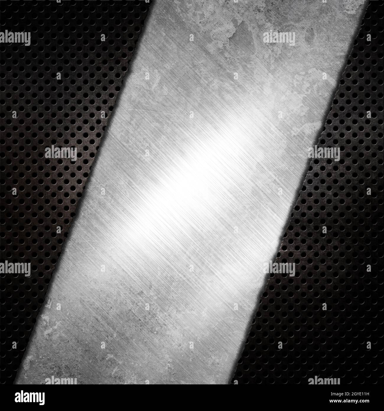 Abstract metallic background with scratched grunge effect Stock Photo ...