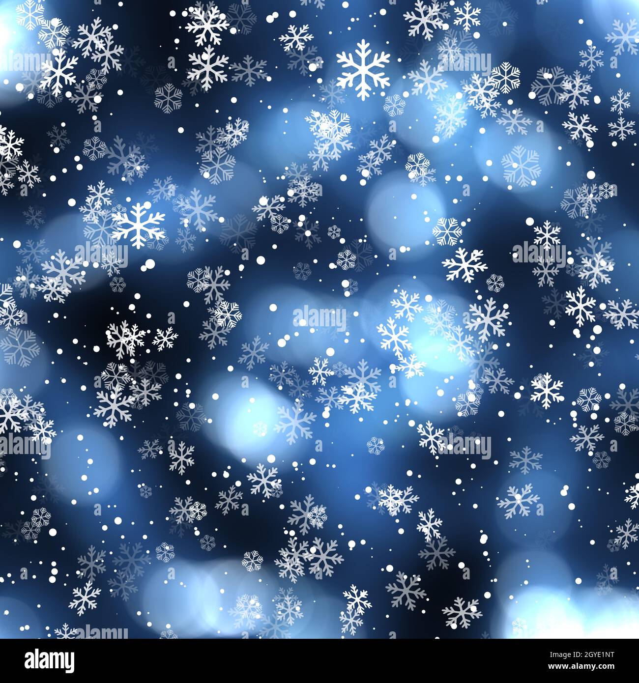 Christmas background with falling snowflakes Stock Photo - Alamy