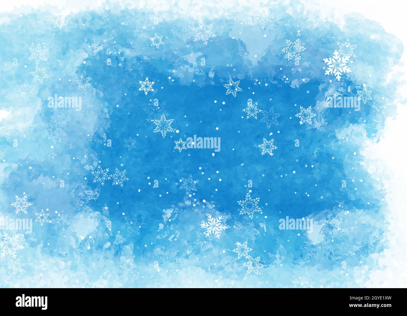 Christmas snowflakes on a watercolour texture background Stock Photo ...