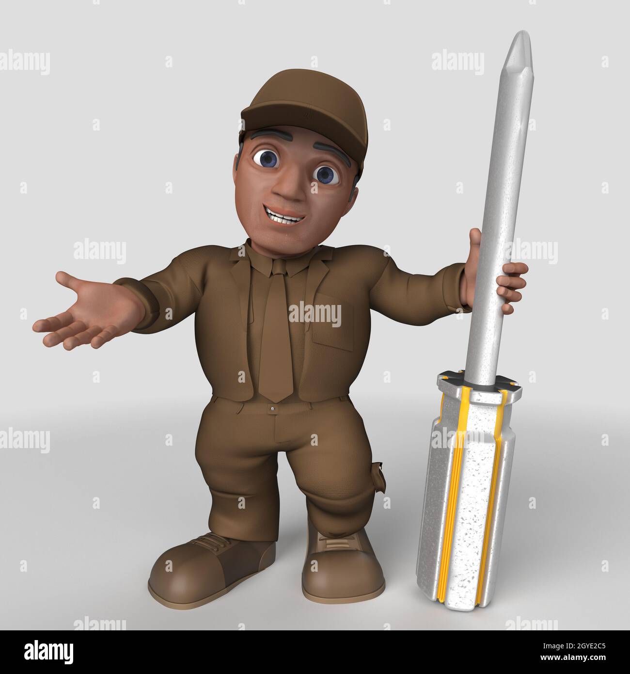 3d man wrench tool box hi-res stock photography and images - Alamy