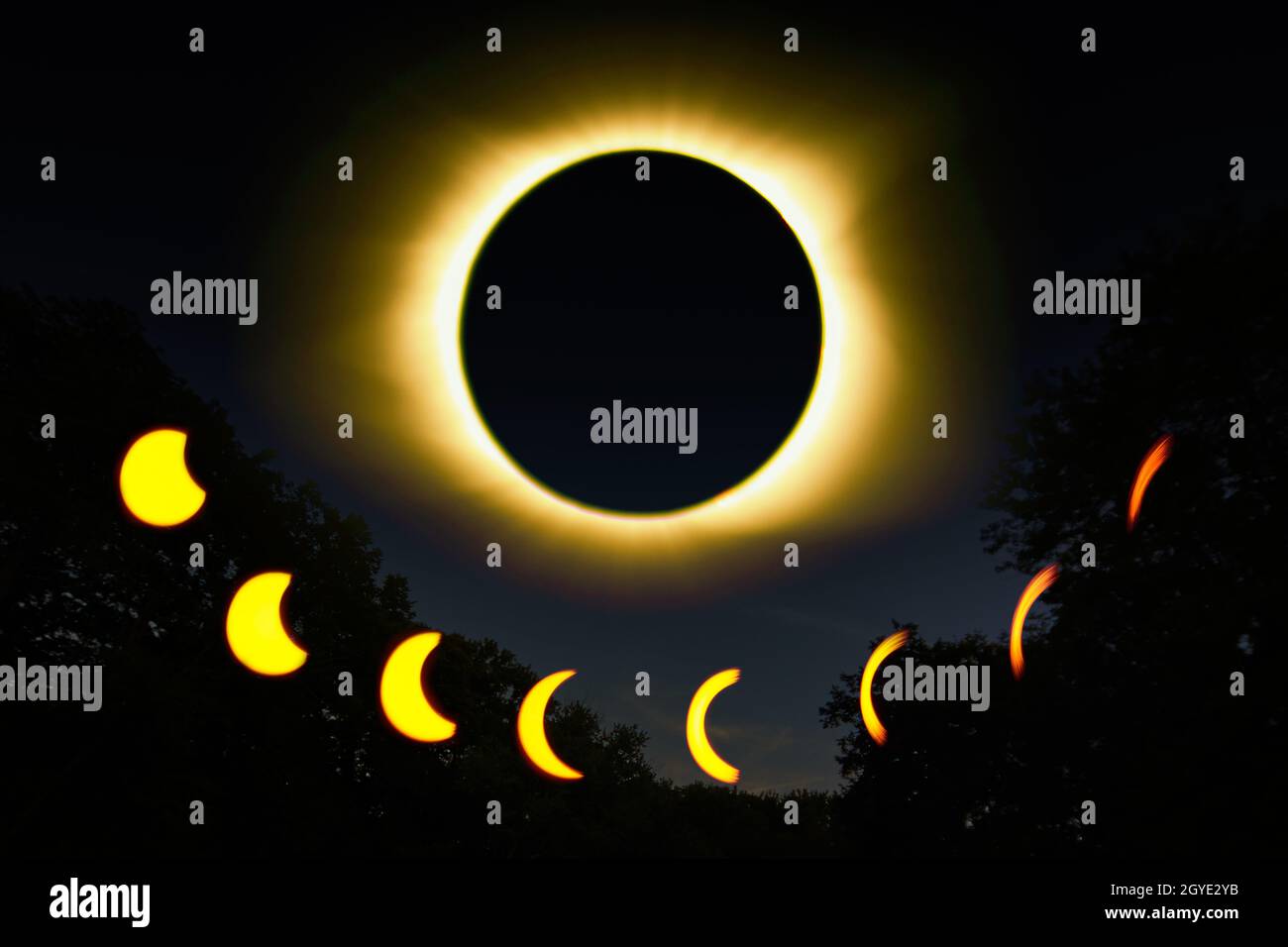 Solar Eclipse Phases