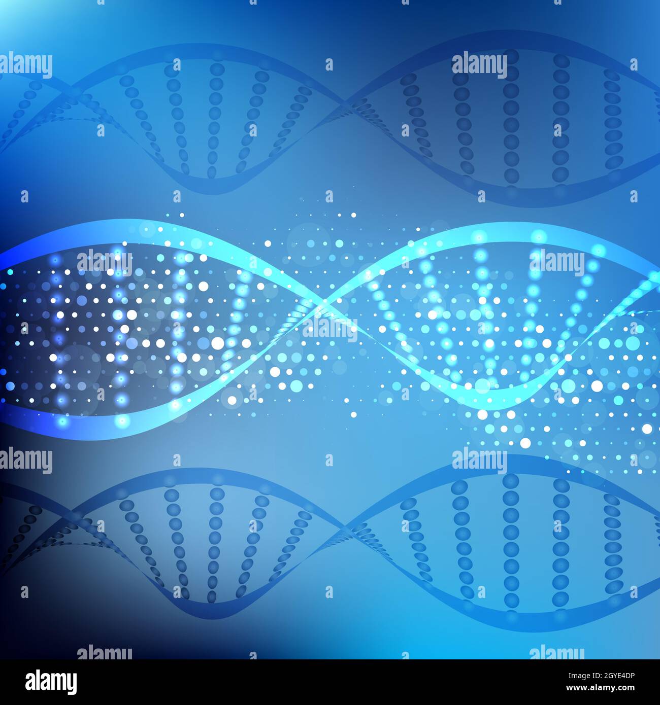 Abstract background with a DNA strands design Stock Photo - Alamy