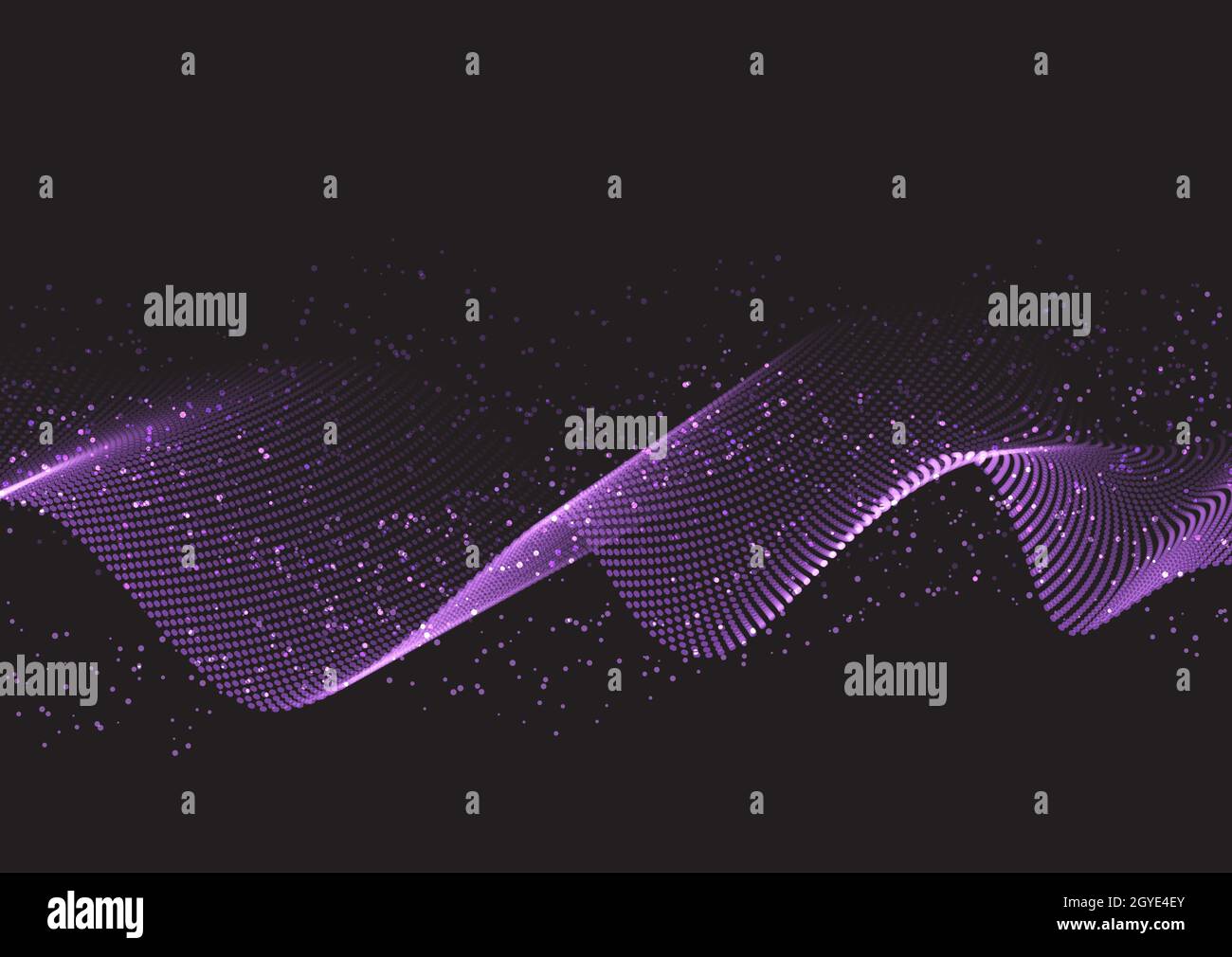 Abstract background with flowing dots design Stock Photo - Alamy