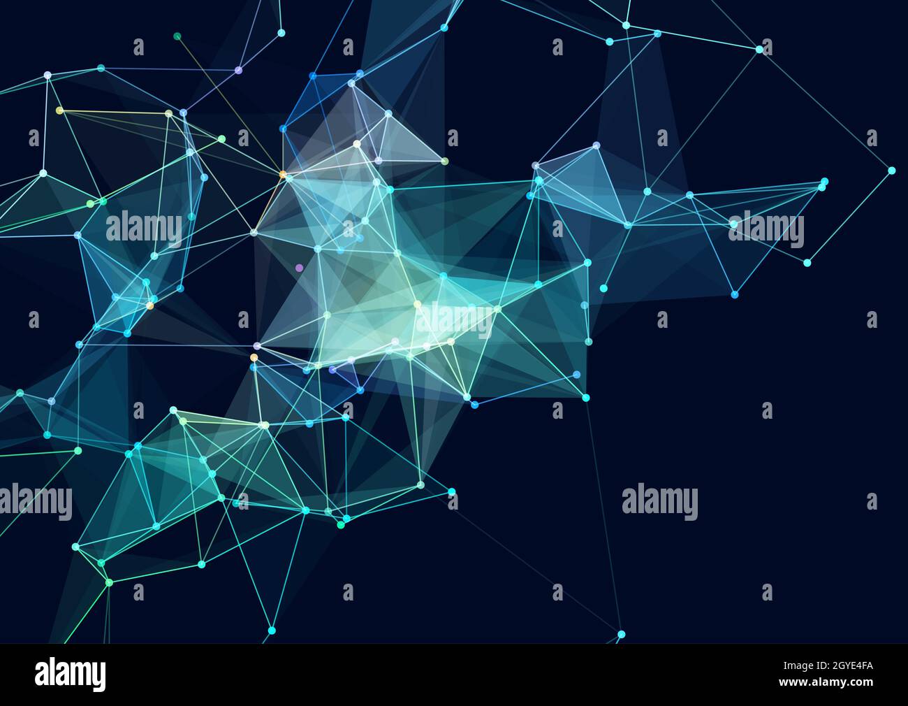 Abstract background with a low poly network connections design Stock ...
