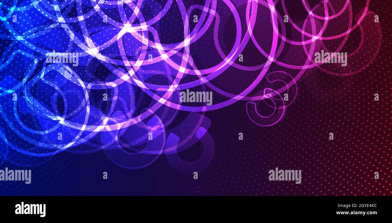 Banner background with a techno style design Stock Photo - Alamy