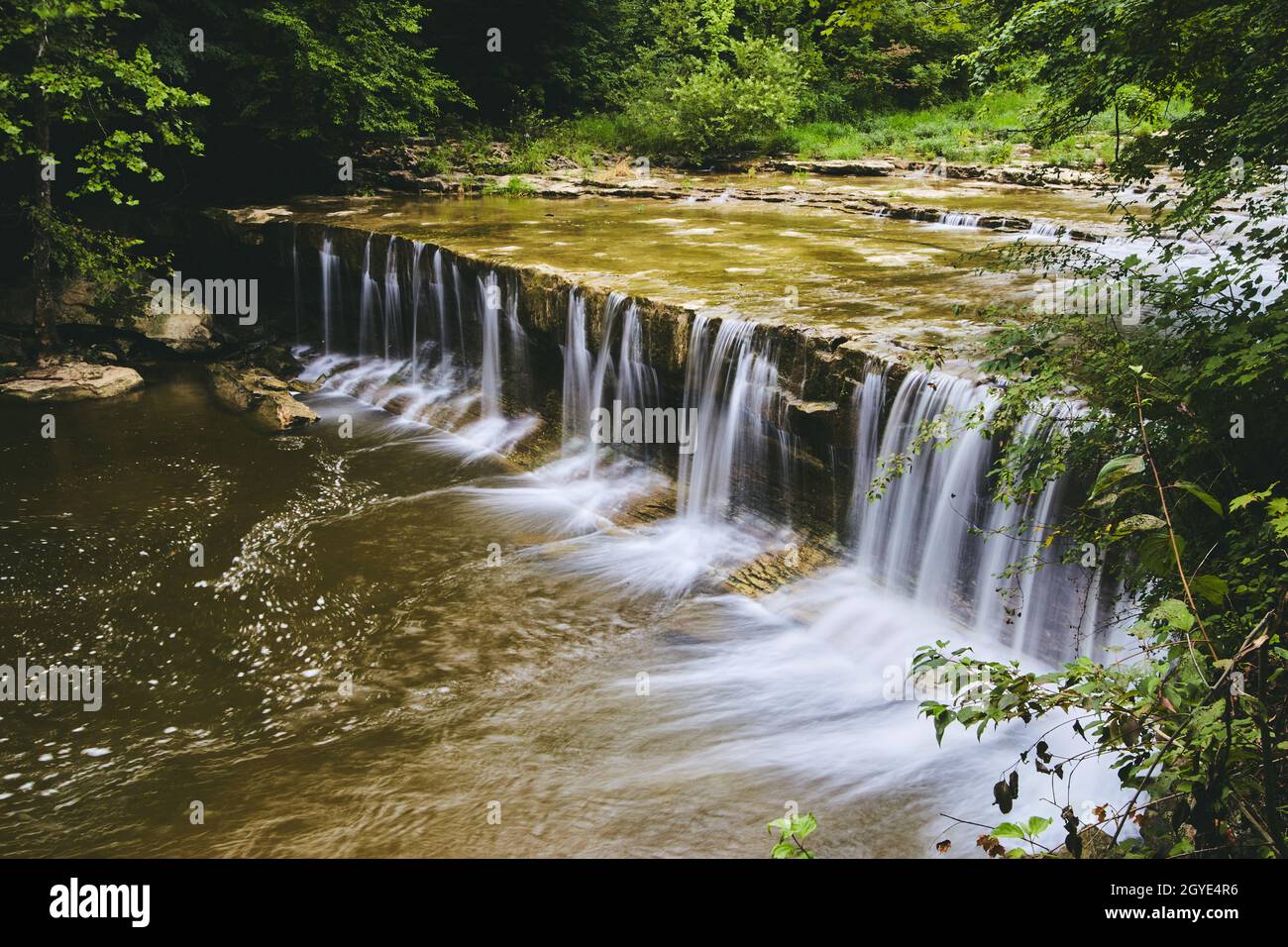 Waterfalls over wide river hi-res stock photography and images - Alamy