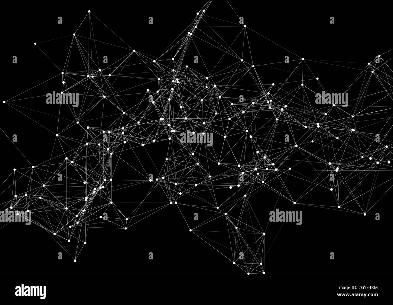 Network connections background with low poly design Stock Photo - Alamy
