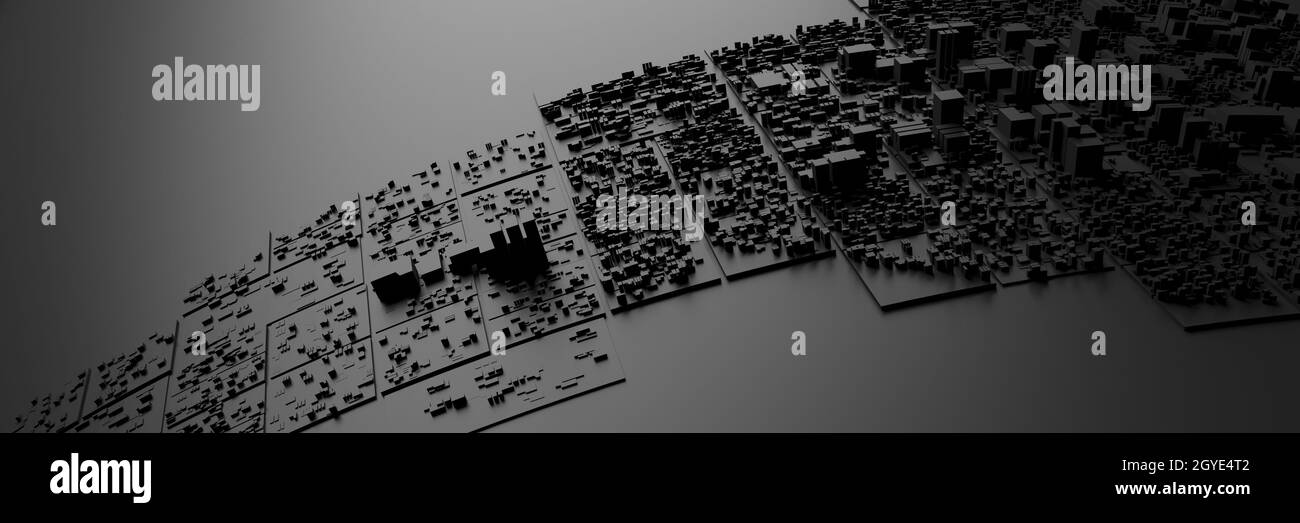 3D Render of an Abstract city background Stock Photo - Alamy