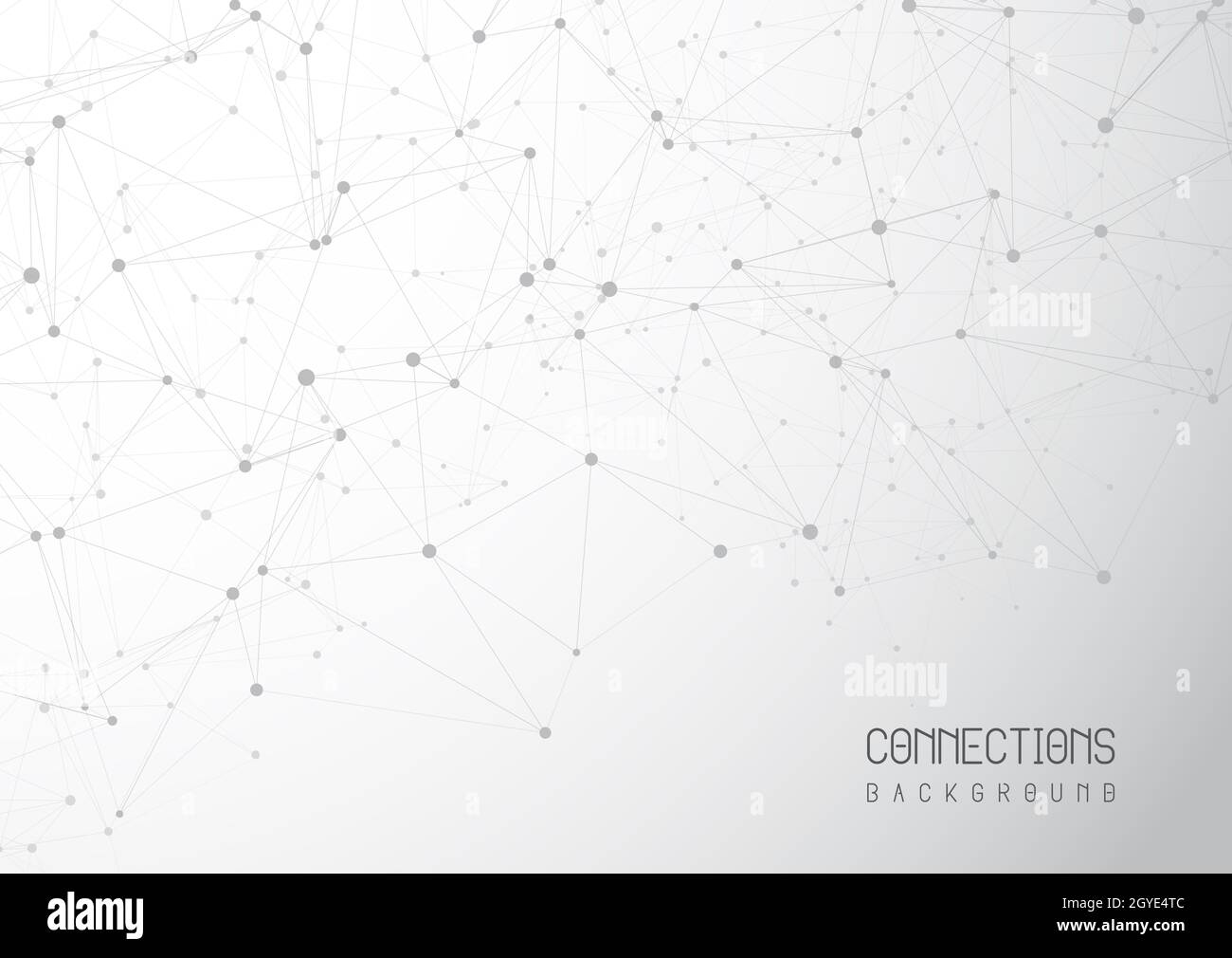 Abstract network connections background with connecting lines and dots ...