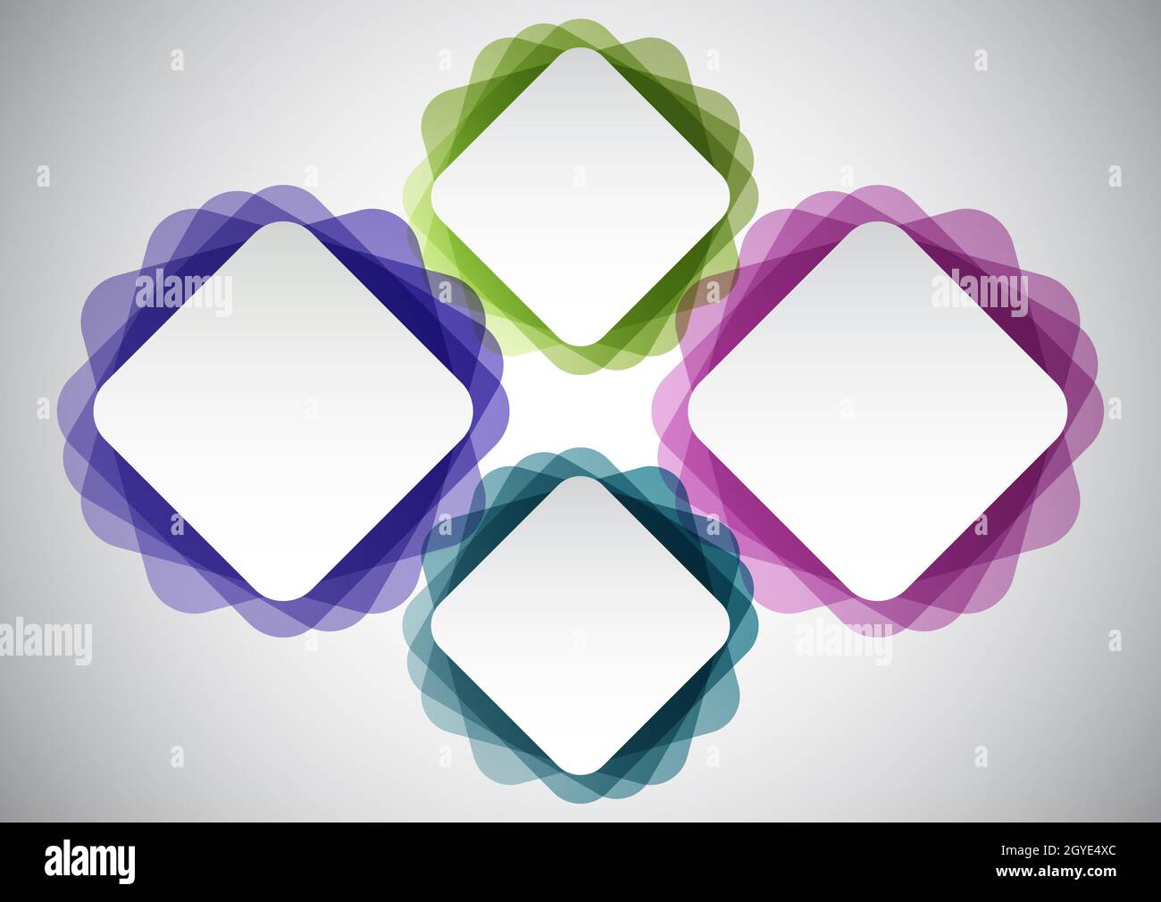 Abstract design background with blank frames Stock Photo - Alamy